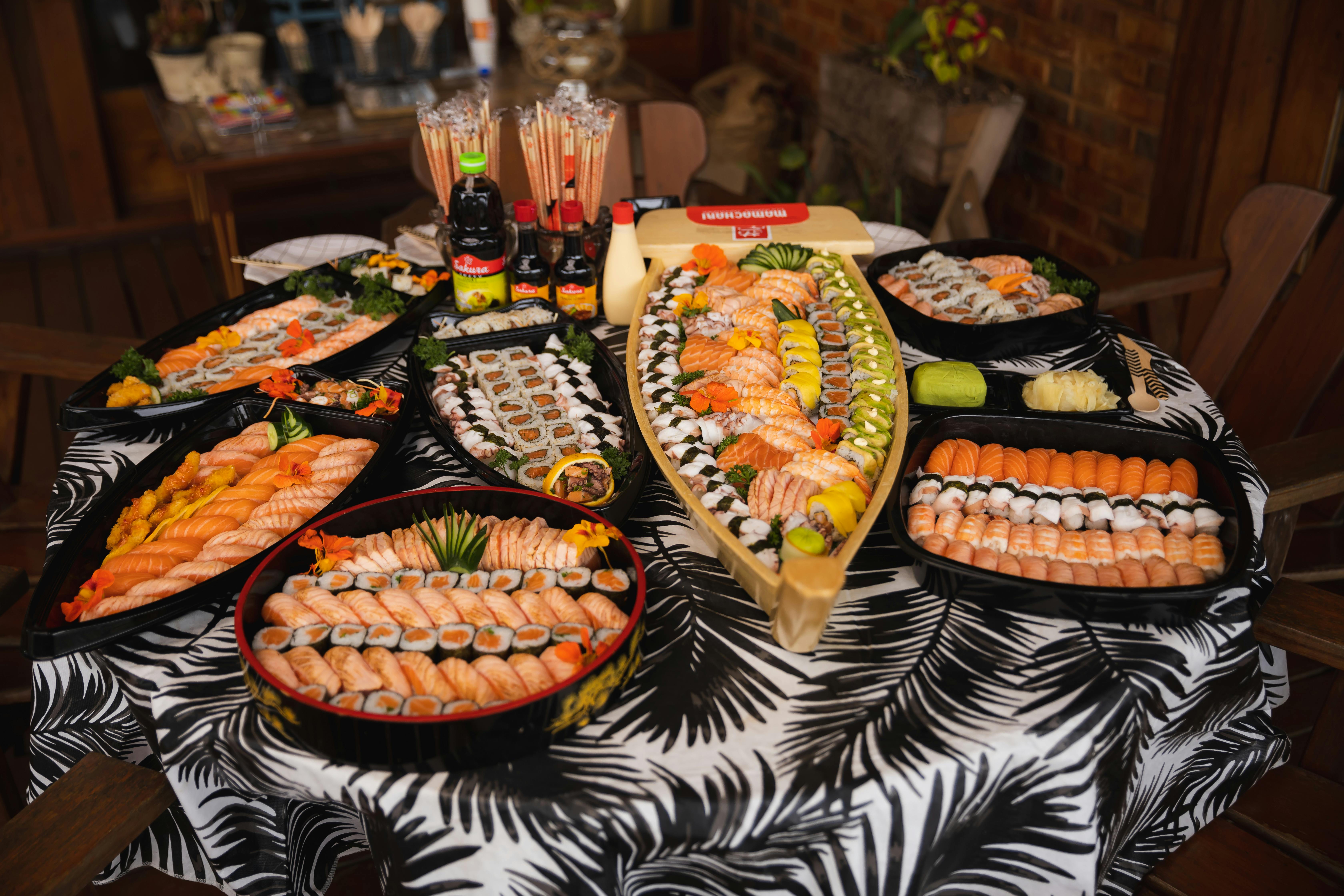 Close-up Photo of Sushi Served on Table · Free Stock Photo