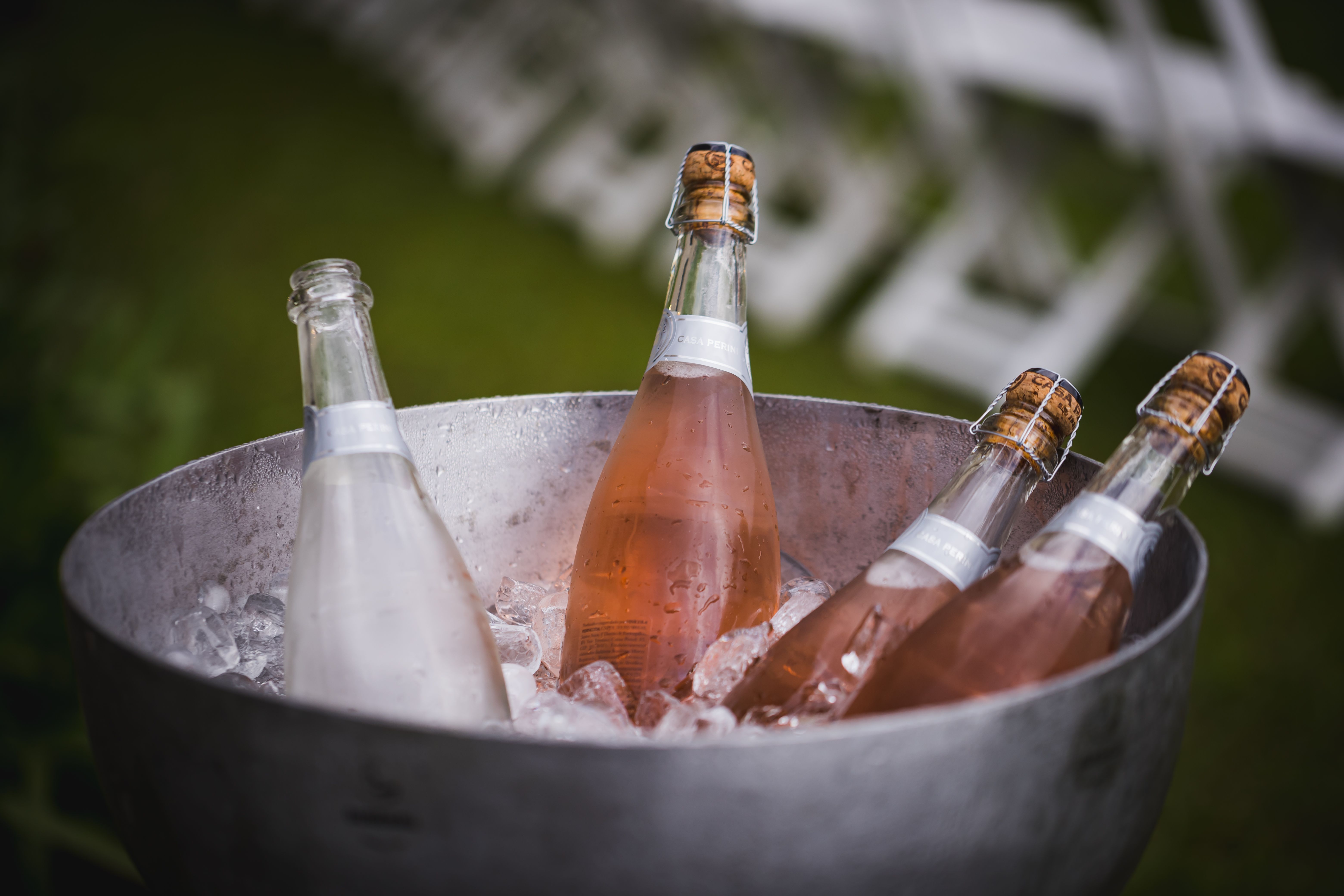 Chilled Bottles of Champagne in Ice Bucket · Free Stock Photo