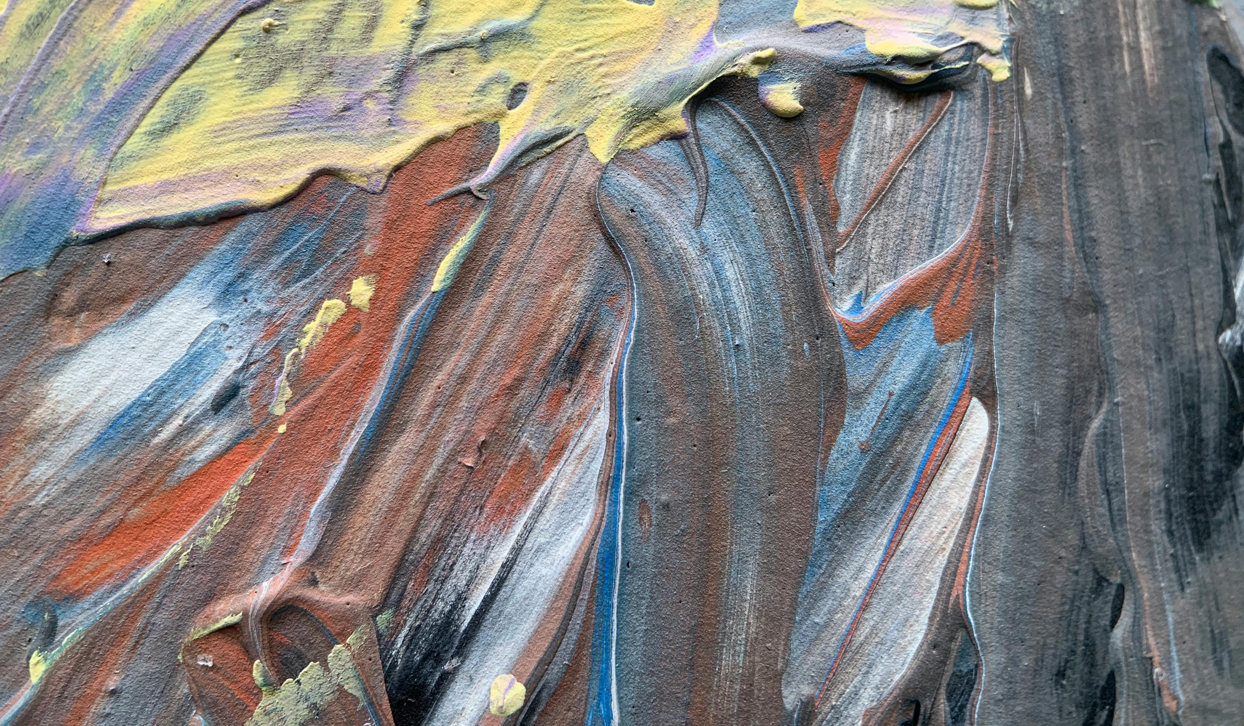 Colorful Abstract Acrylic Paint Texture Close-Up · Free Stock Photo