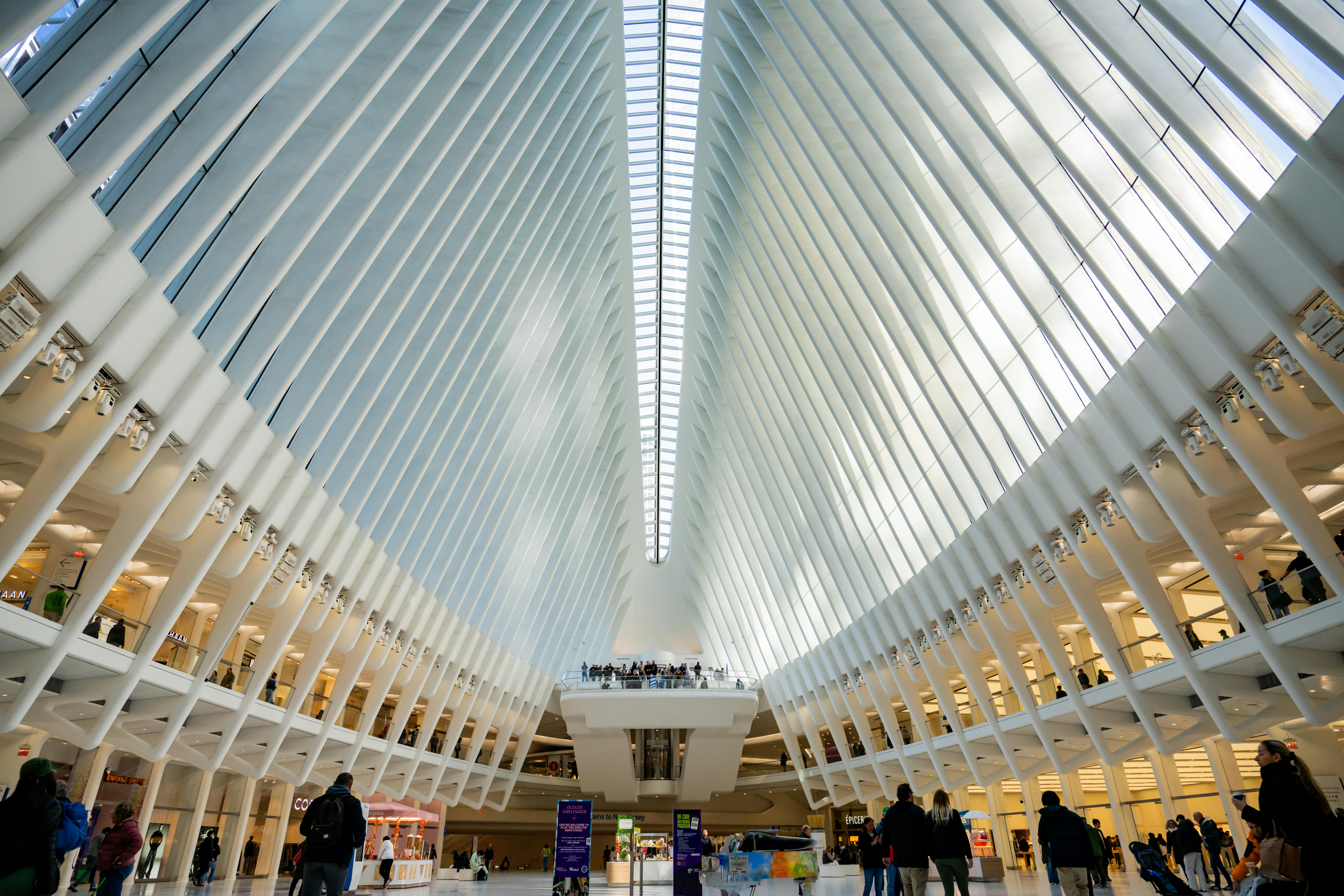 Oculus Interior with Visitors in New York City · Free Stock Photo