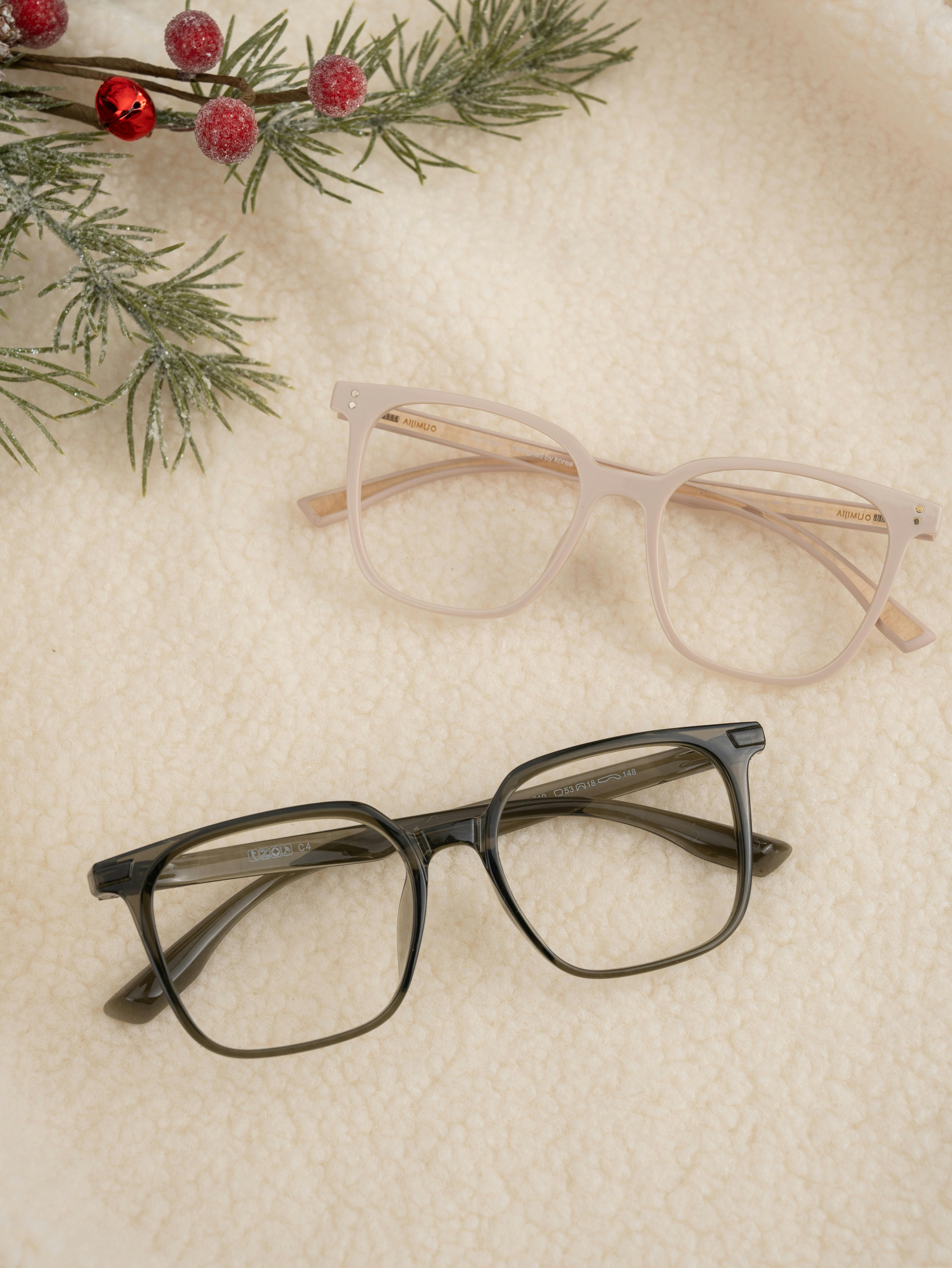 Stylish Eyewear on Cozy Winter Backdrop · Free Stock Photo