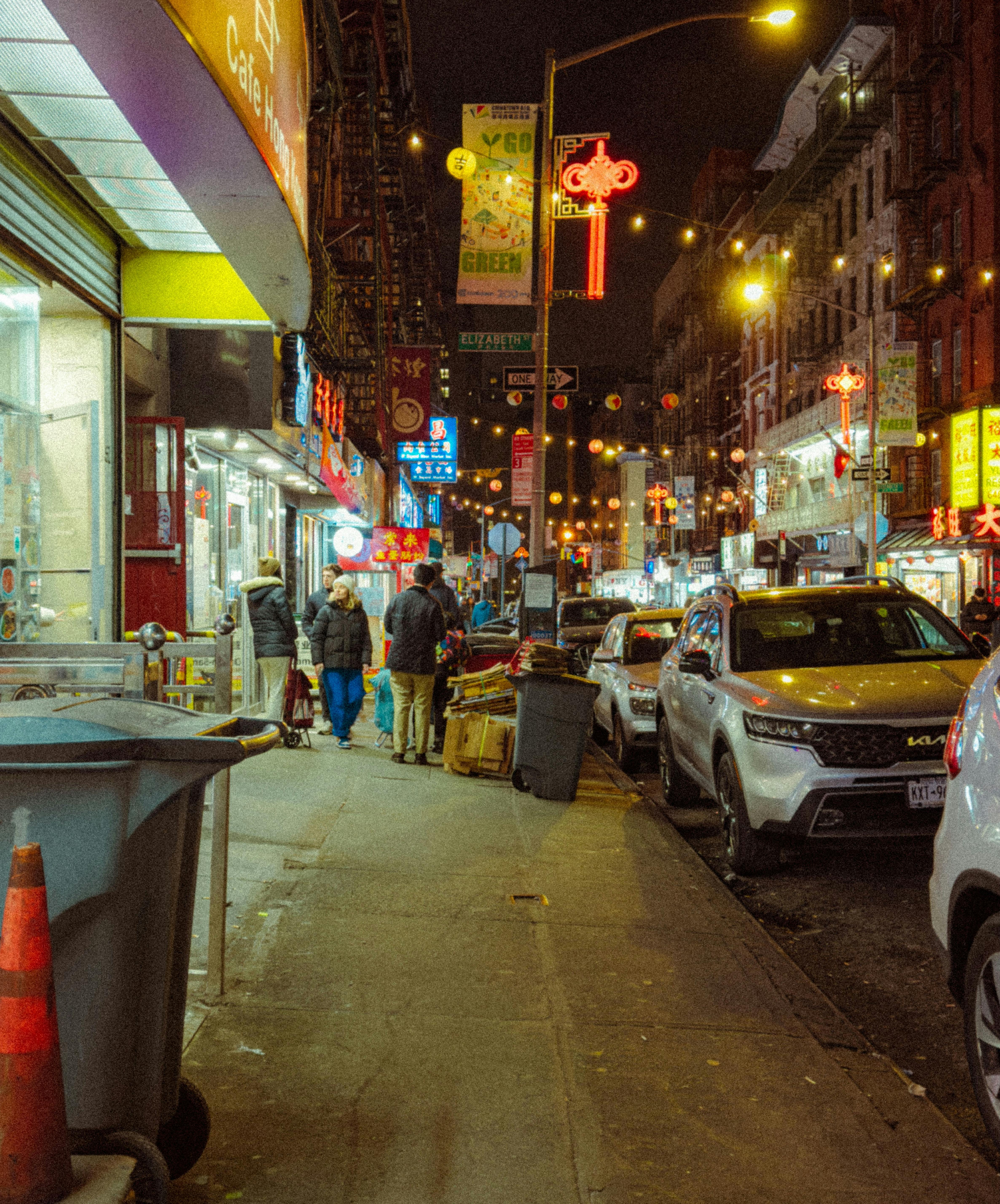Vibrant Nightlife in Bustling Chinatown Street · Free Stock Photo