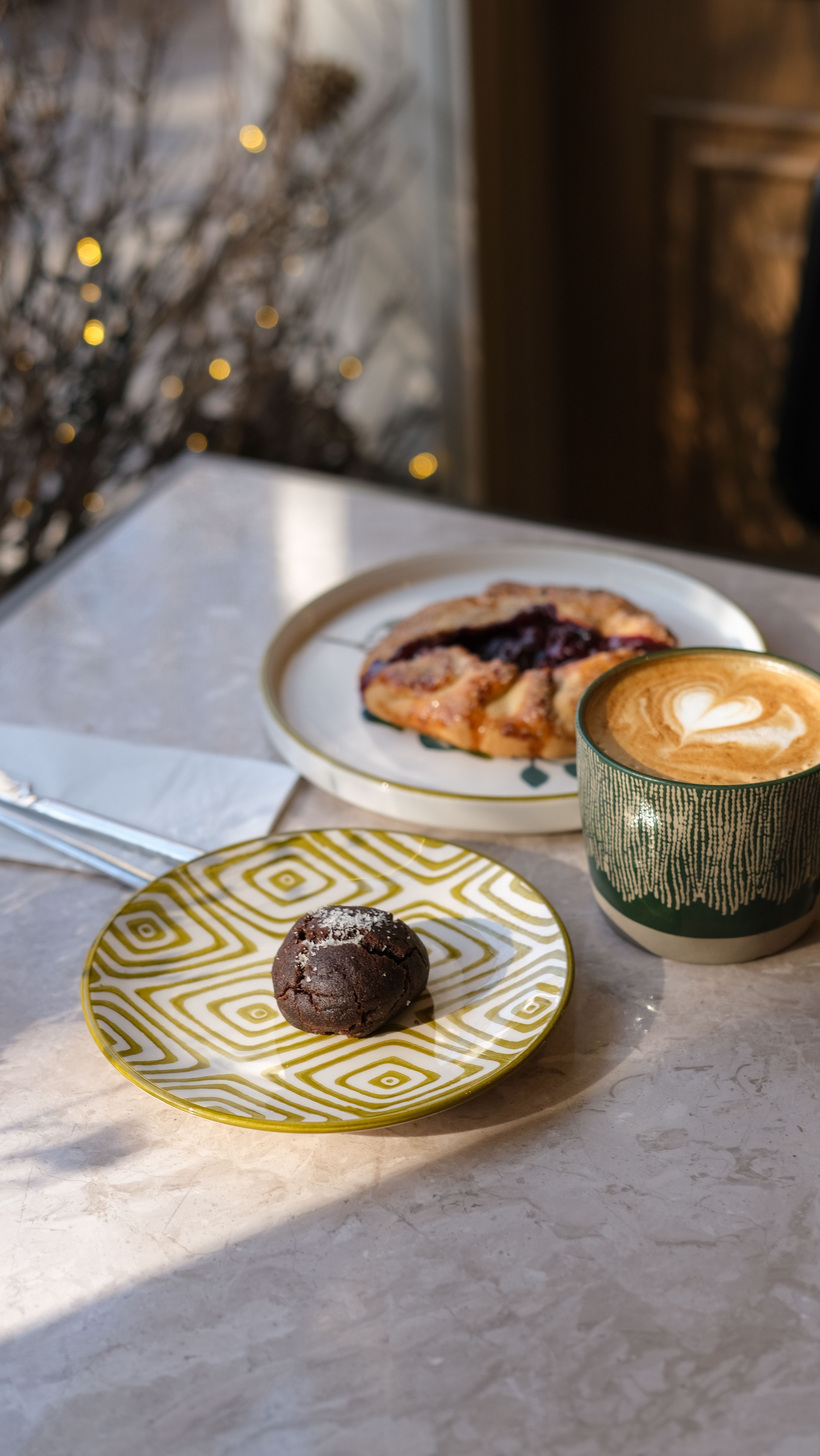 Cozy Coffee with Pastry and Chocolate Treat · Free Stock Photo
