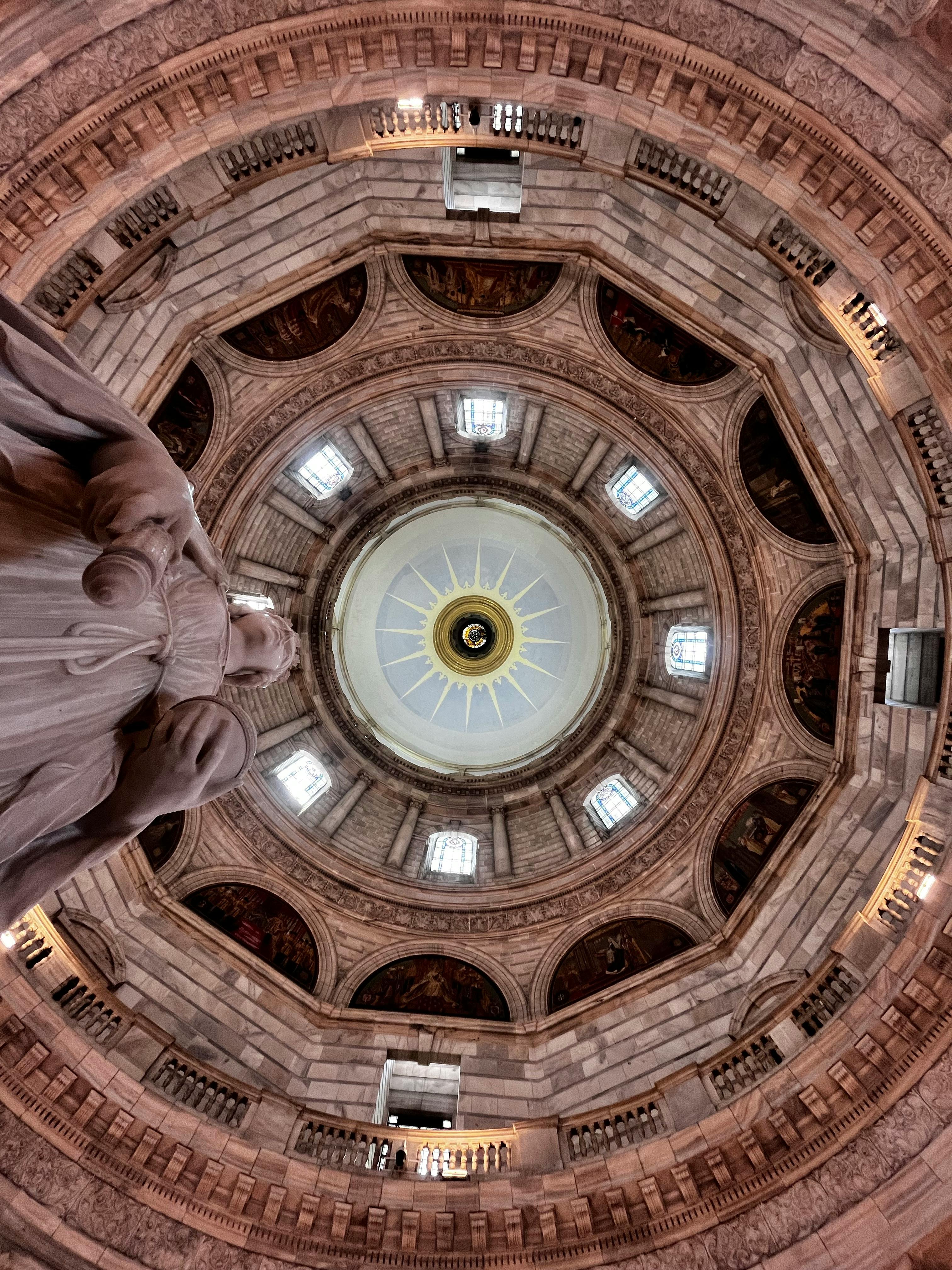 Intricate Dome Interior View of Historic Kolkata Landmark · Free Stock ...