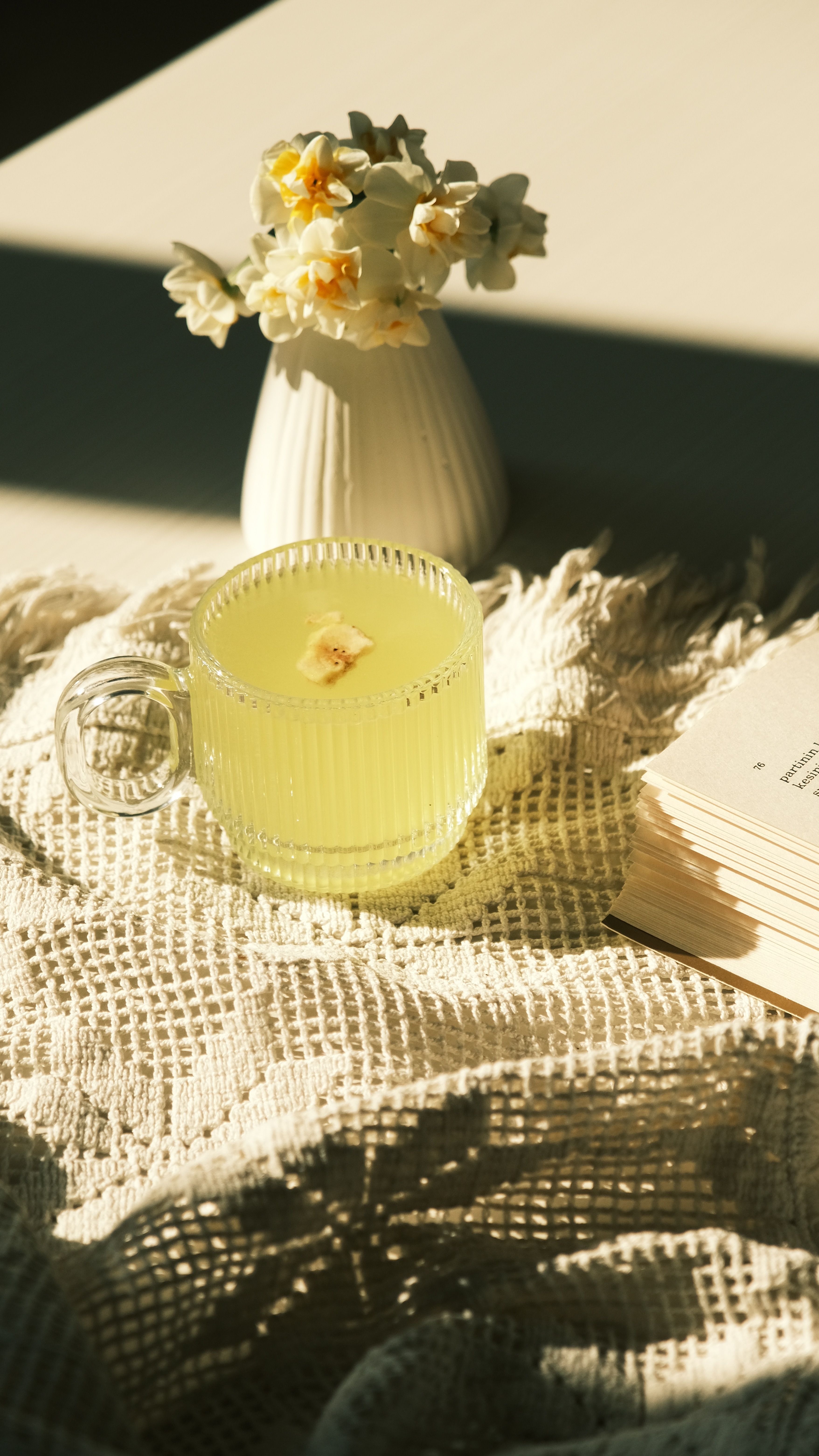 Cozy Spring Still Life with Lemon Drink · Free Stock Photo