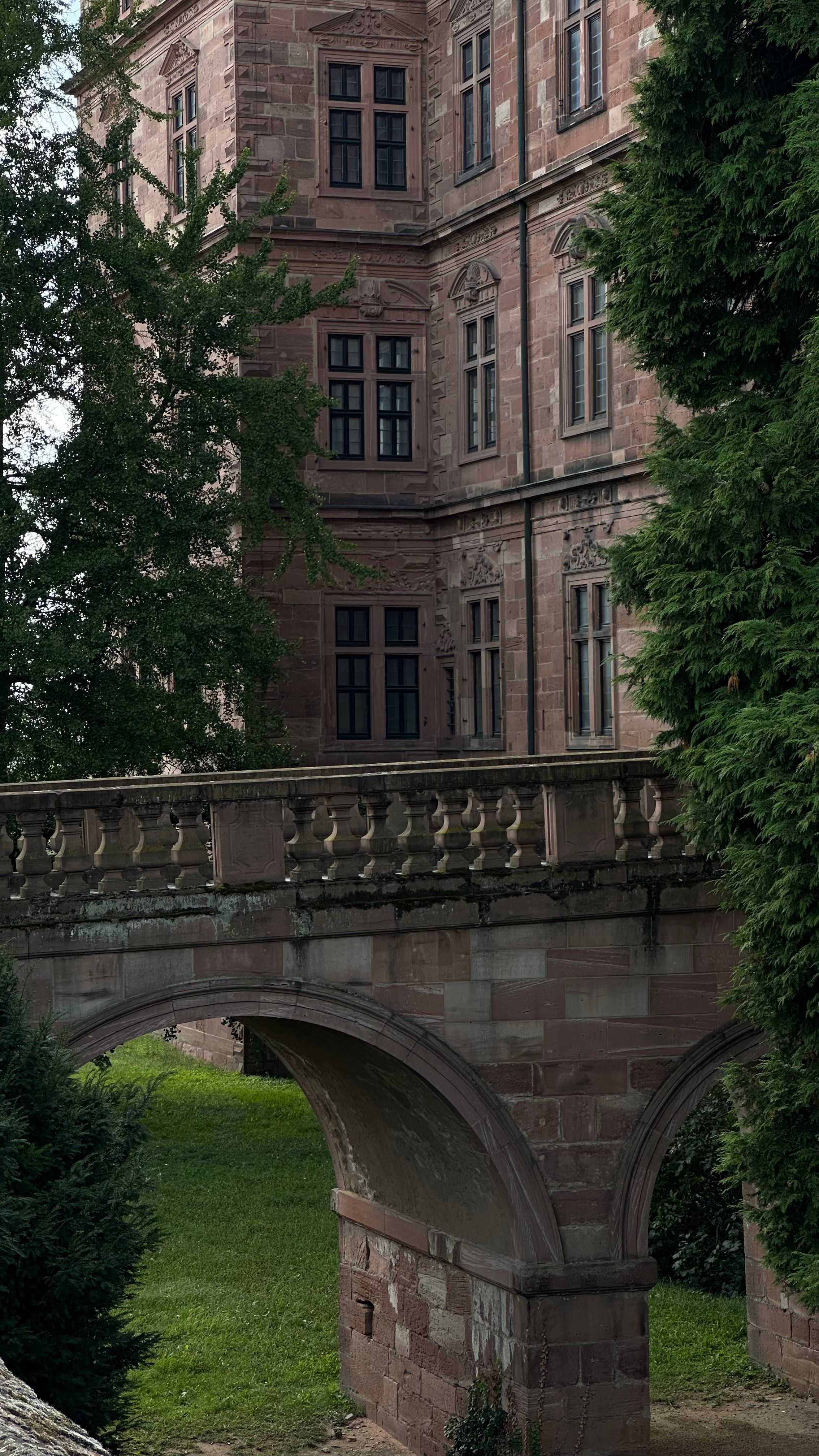 Historic European Stone Castle with Arch Bridge · Free Stock Photo