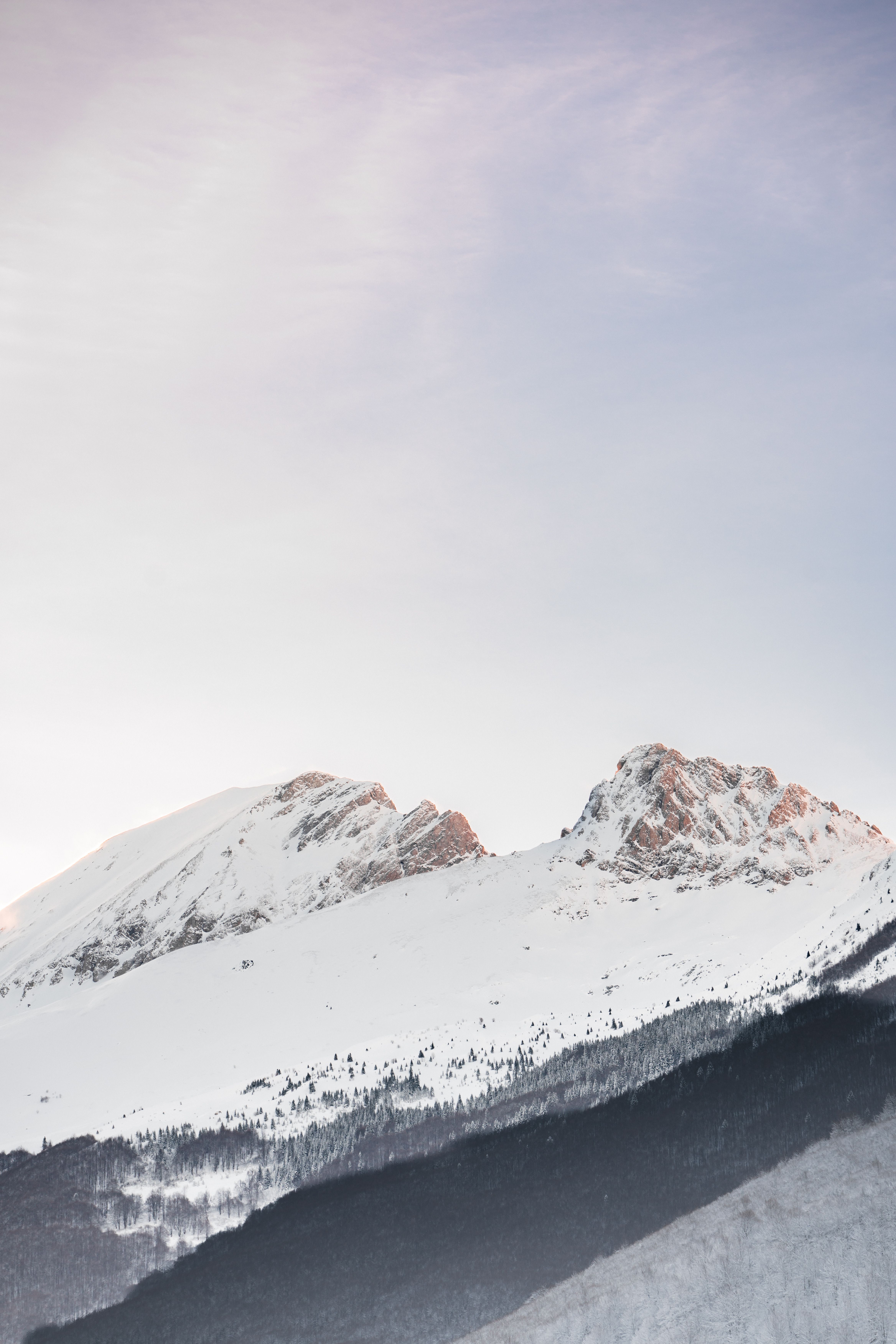 Snowy Peaks of Rugova Mountains at Dawn · Free Stock Photo