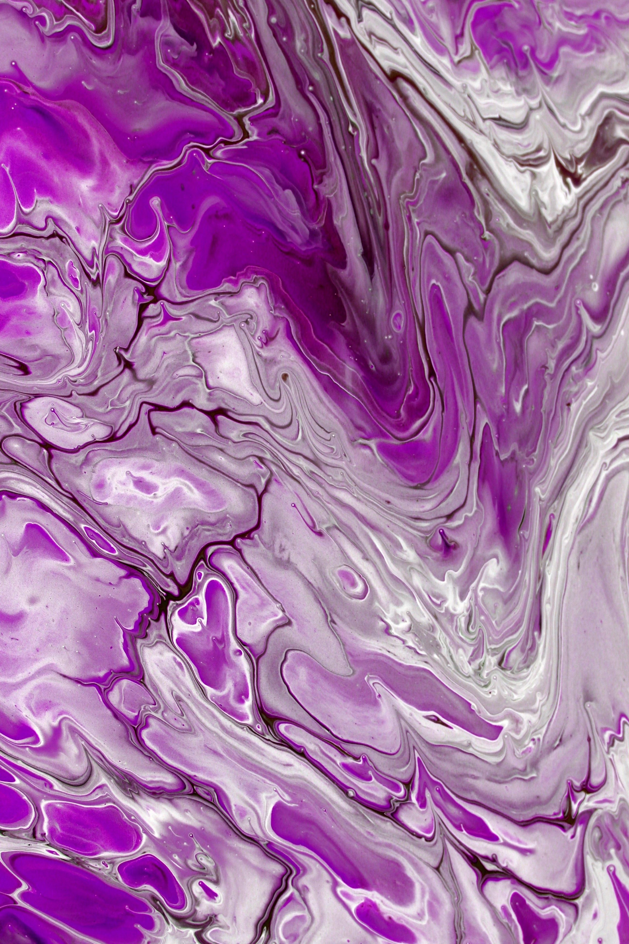 Textura De Arte Fluido Abstracto Morado Y Blanco · Foto de stock gratuita