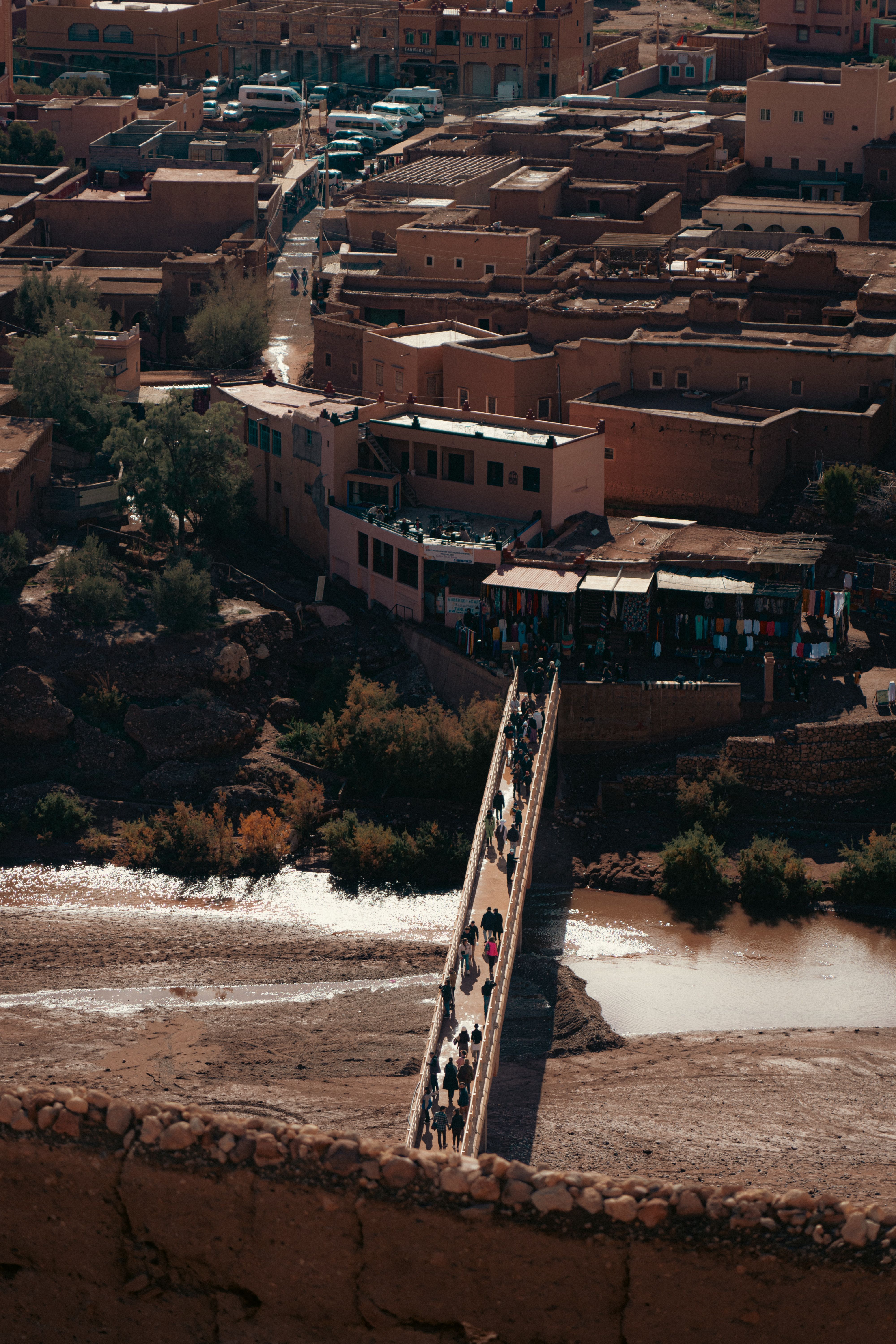 Aerial View of Historic Moroccan Village Landscape · Free Stock Photo