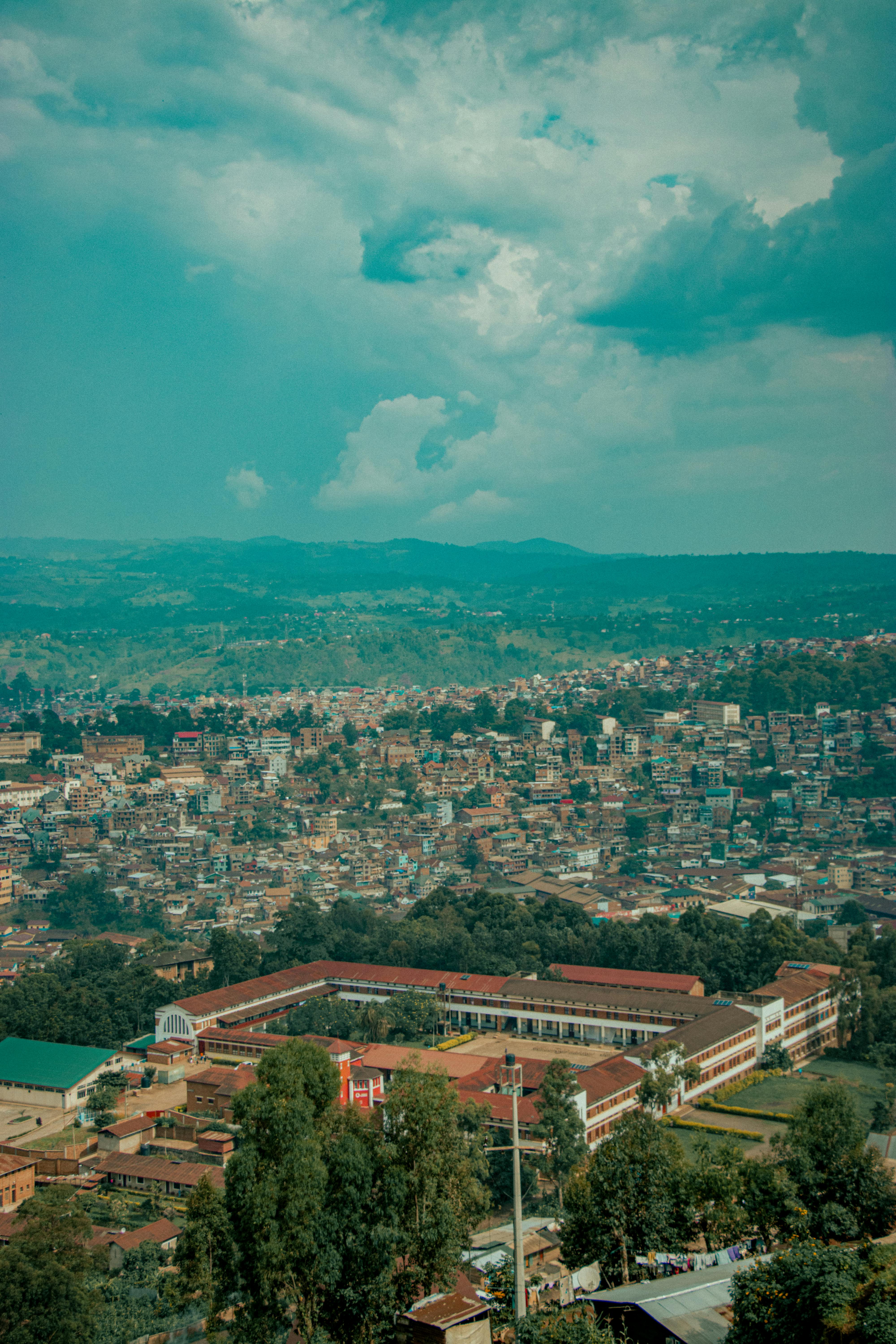 Aerial View of Bukavu Cityscape in Democratic Republic of Congo · Free ...