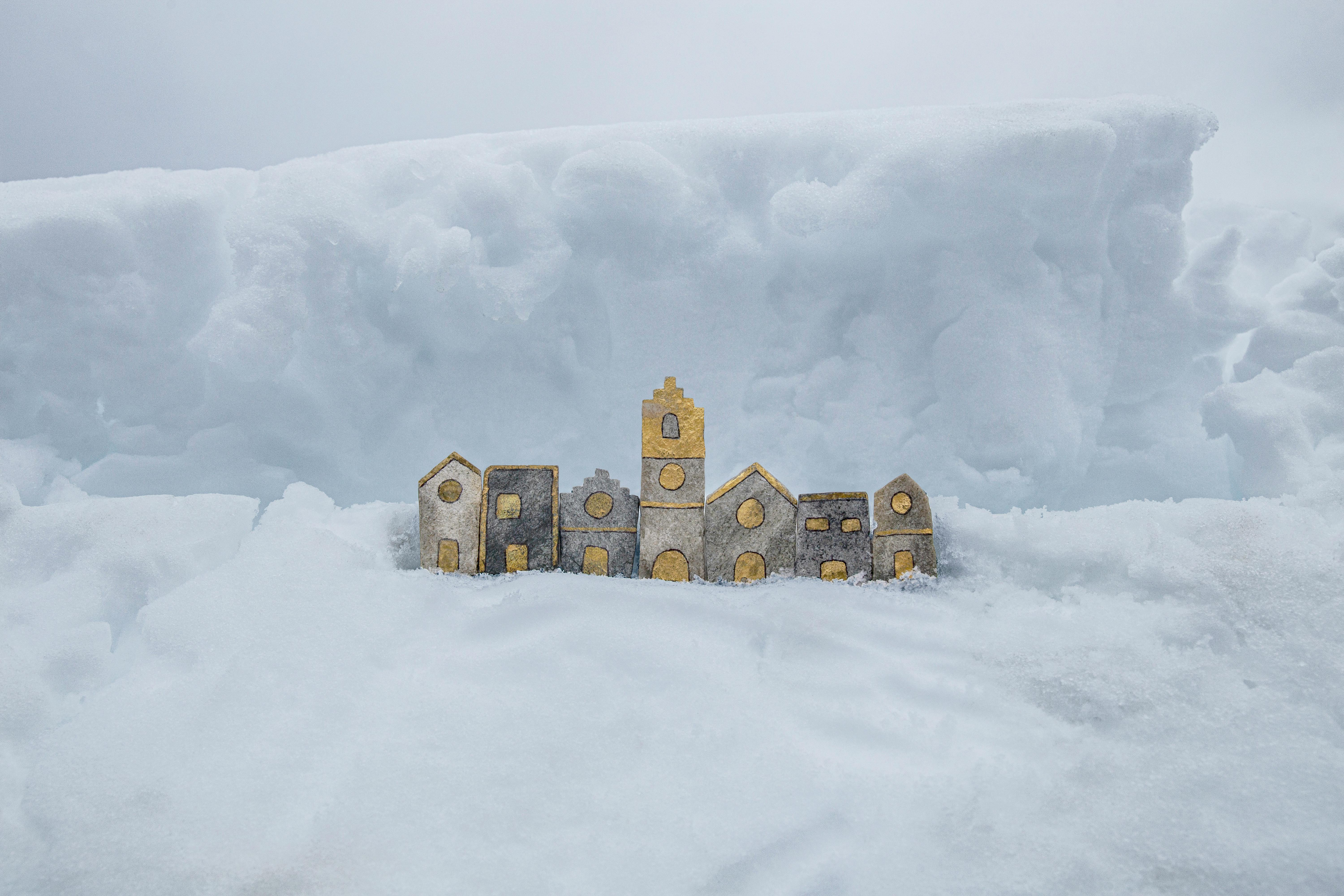 Miniature Snow-Covered Village in Vipiteno · Free Stock Photo