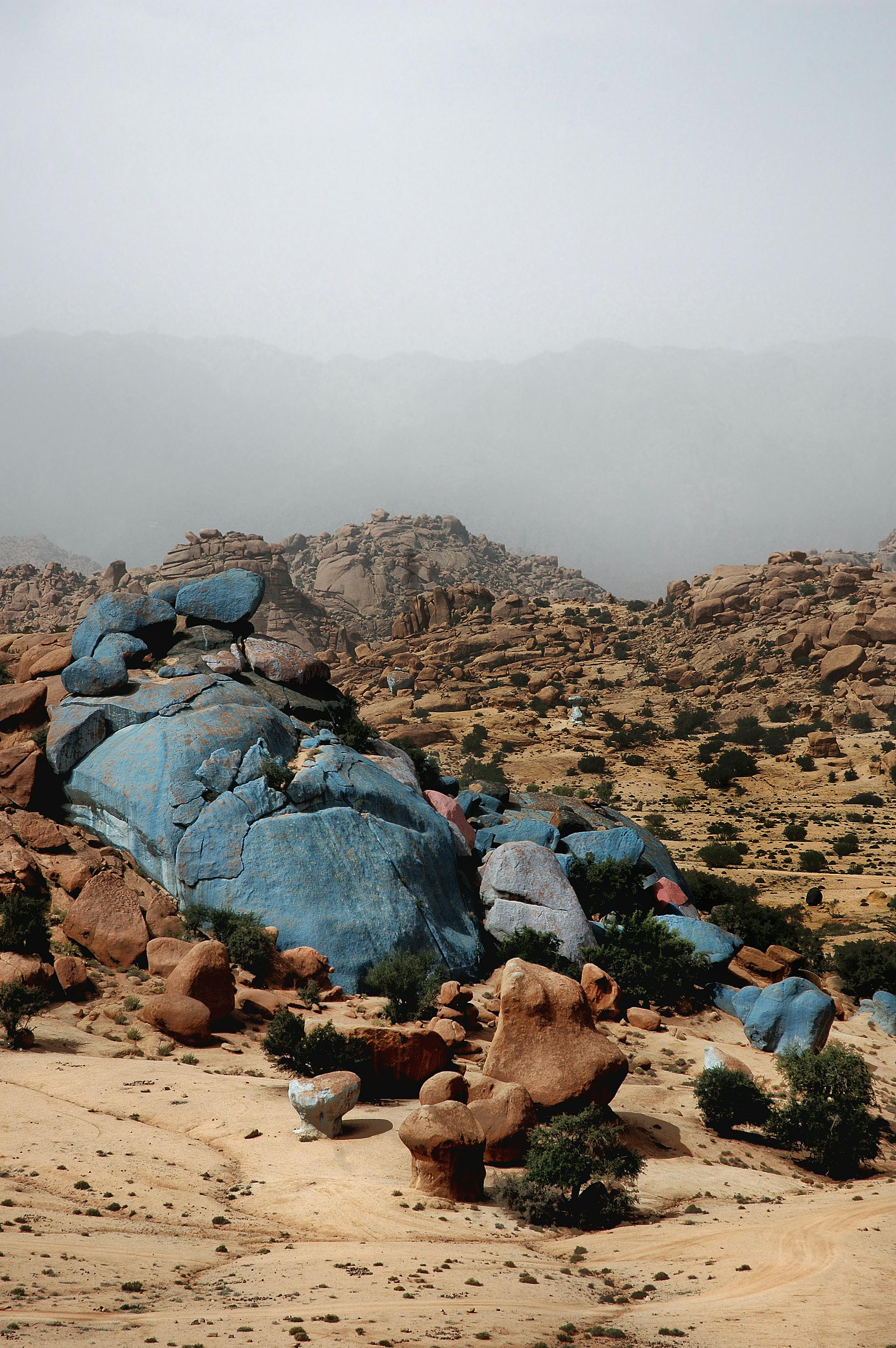Scenic Blue Rock Formations in Tafraoute · Free Stock Photo
