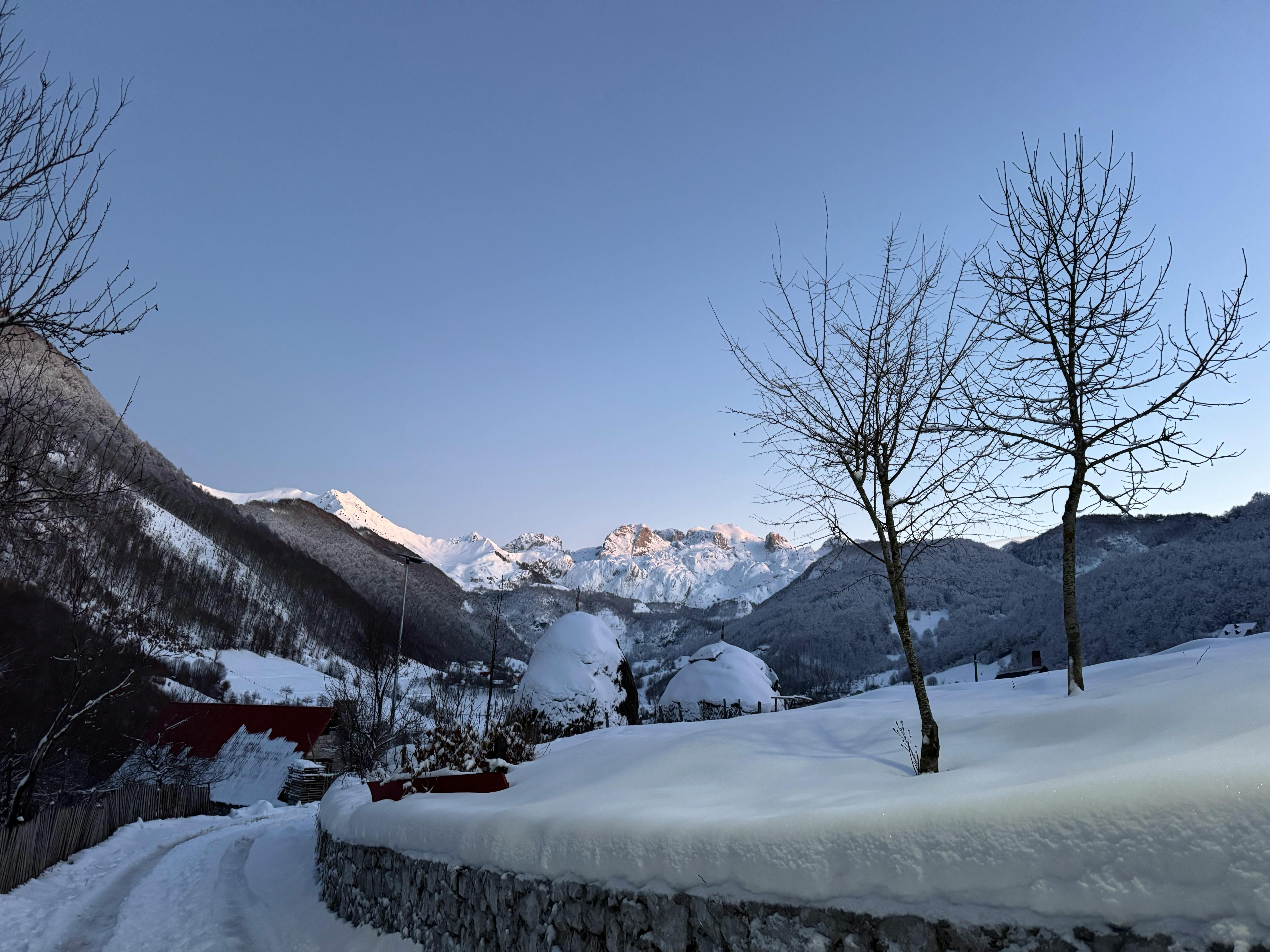 Winter Landscape in Lëpushë, Albania · Free Stock Photo
