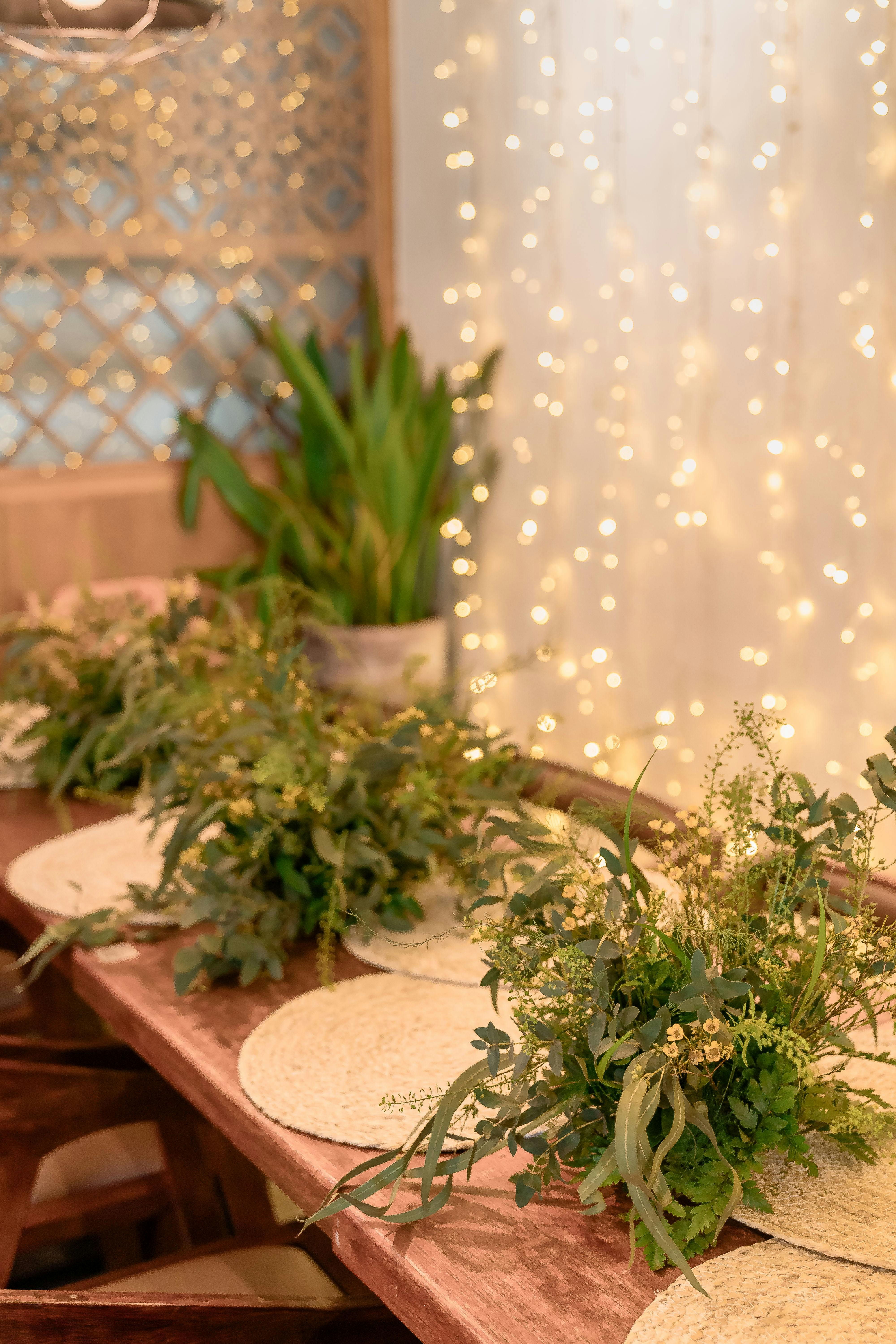 Beautiful Rustic Table Setting with Greenery · Free Stock Photo