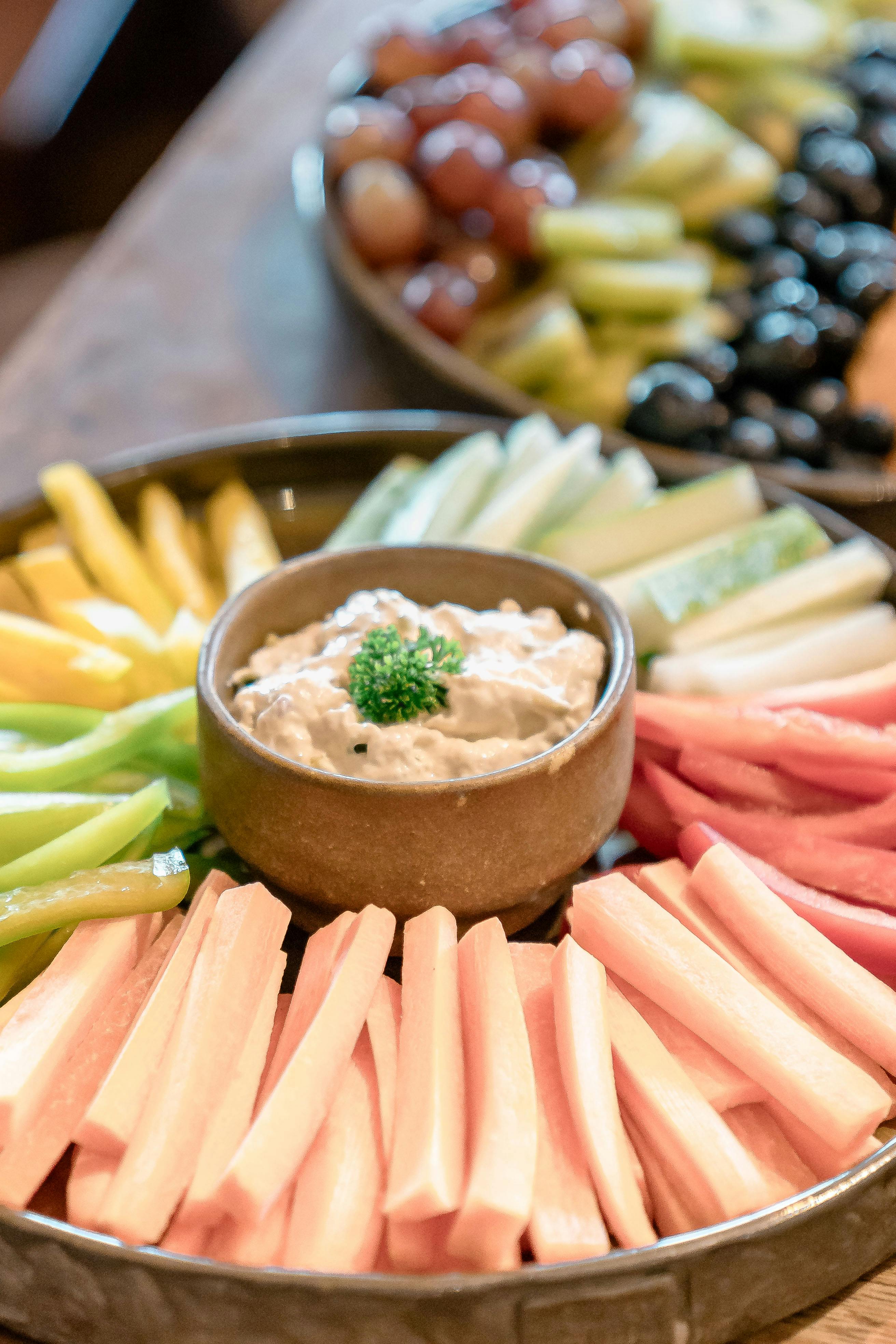 Colorful Vegetable Platter with Dip in Maldives · Free Stock Photo