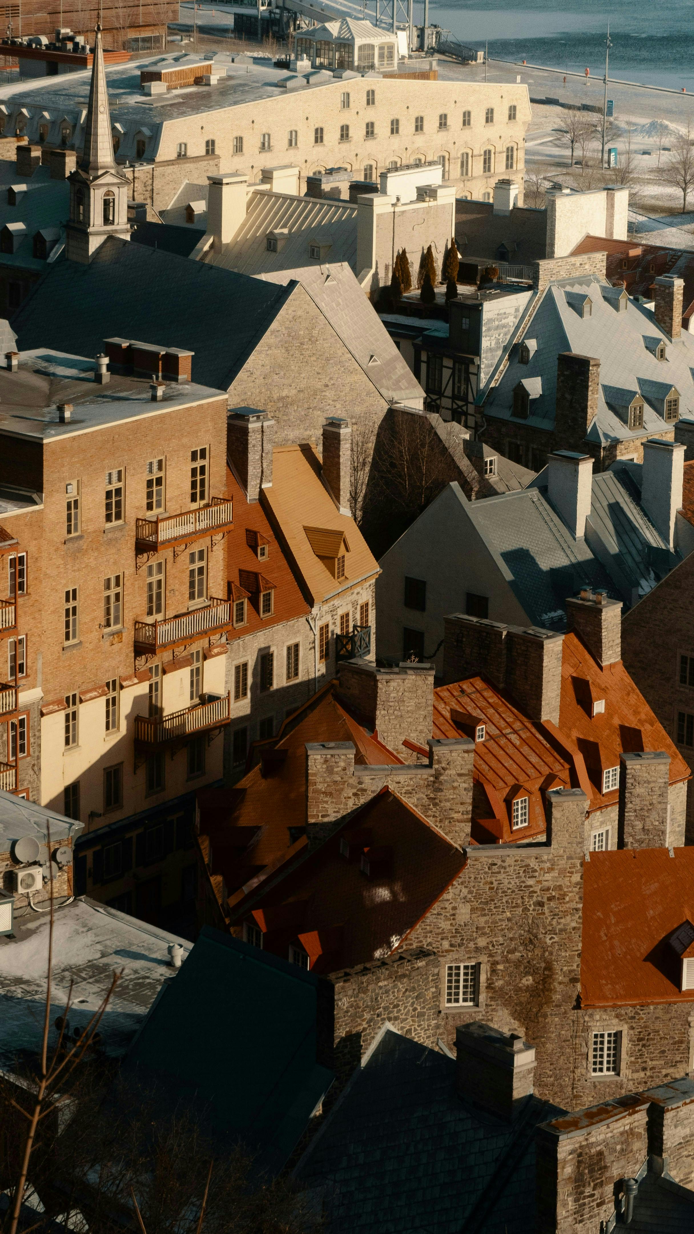 Charming Historic Rooftops in Old Quebec City · Free Stock Photo