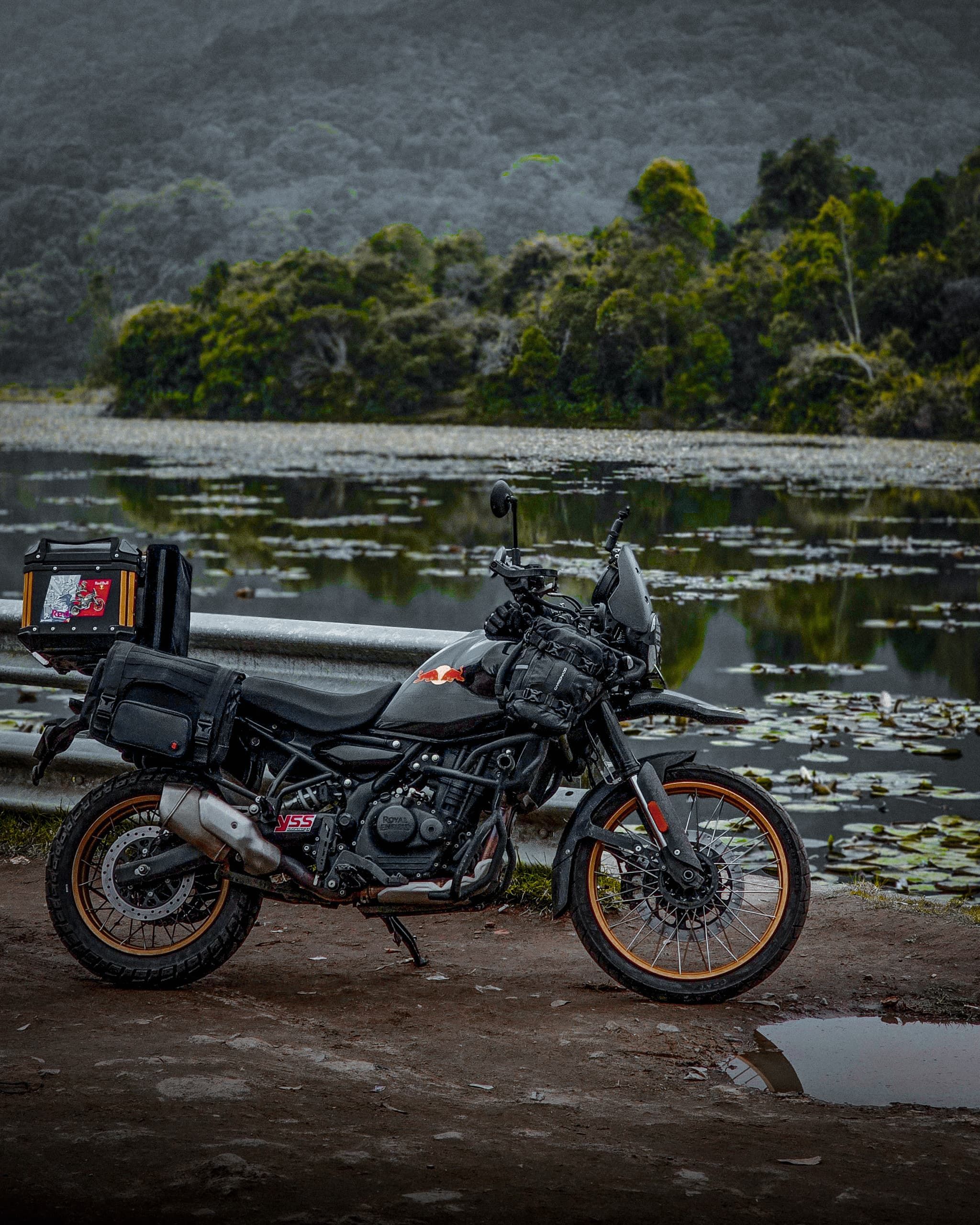 Adventure Motorcycle by Scenic Lakeside · Free Stock Photo