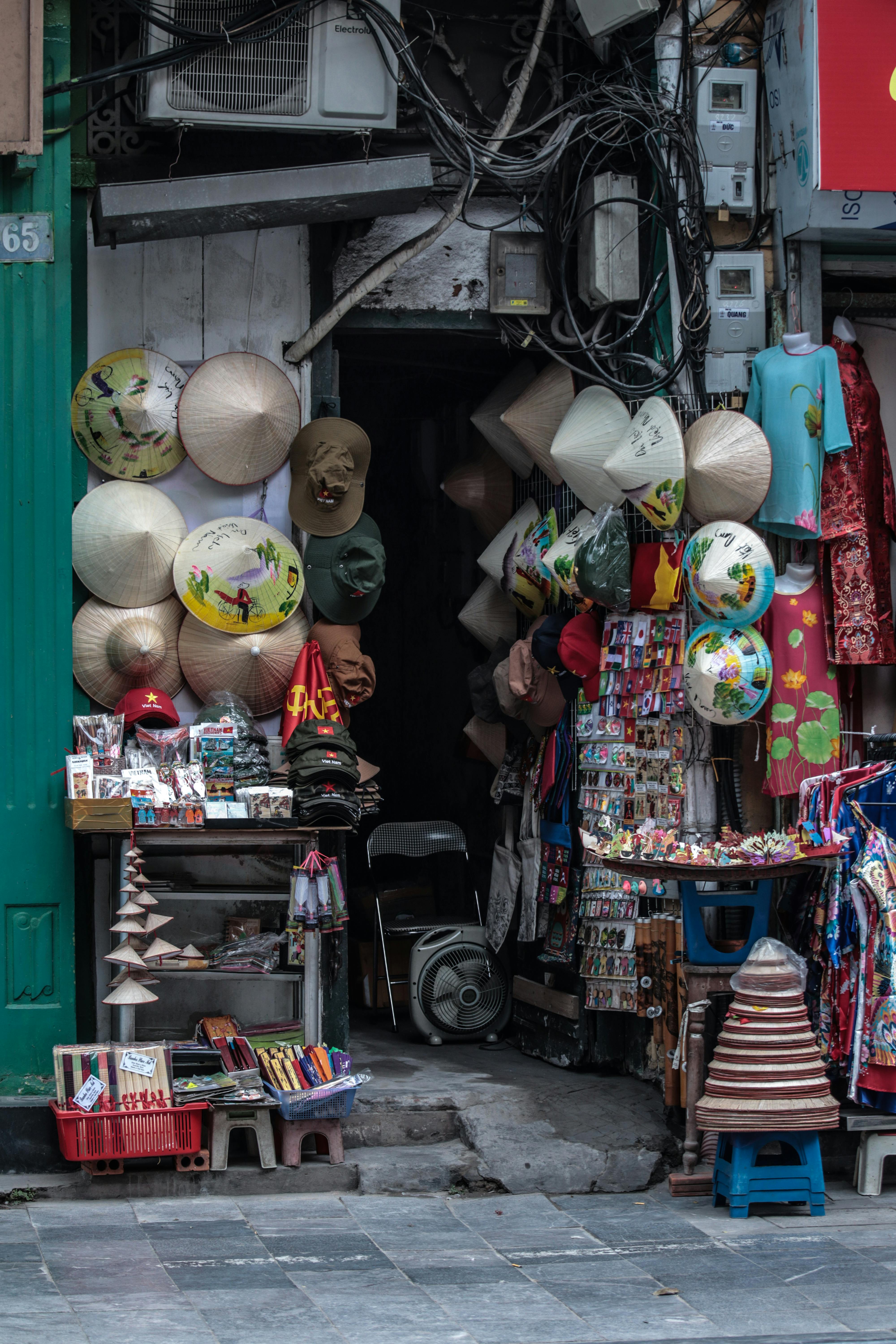 Traditional Vietnamese Shop Front in Hanoi · Free Stock Photo