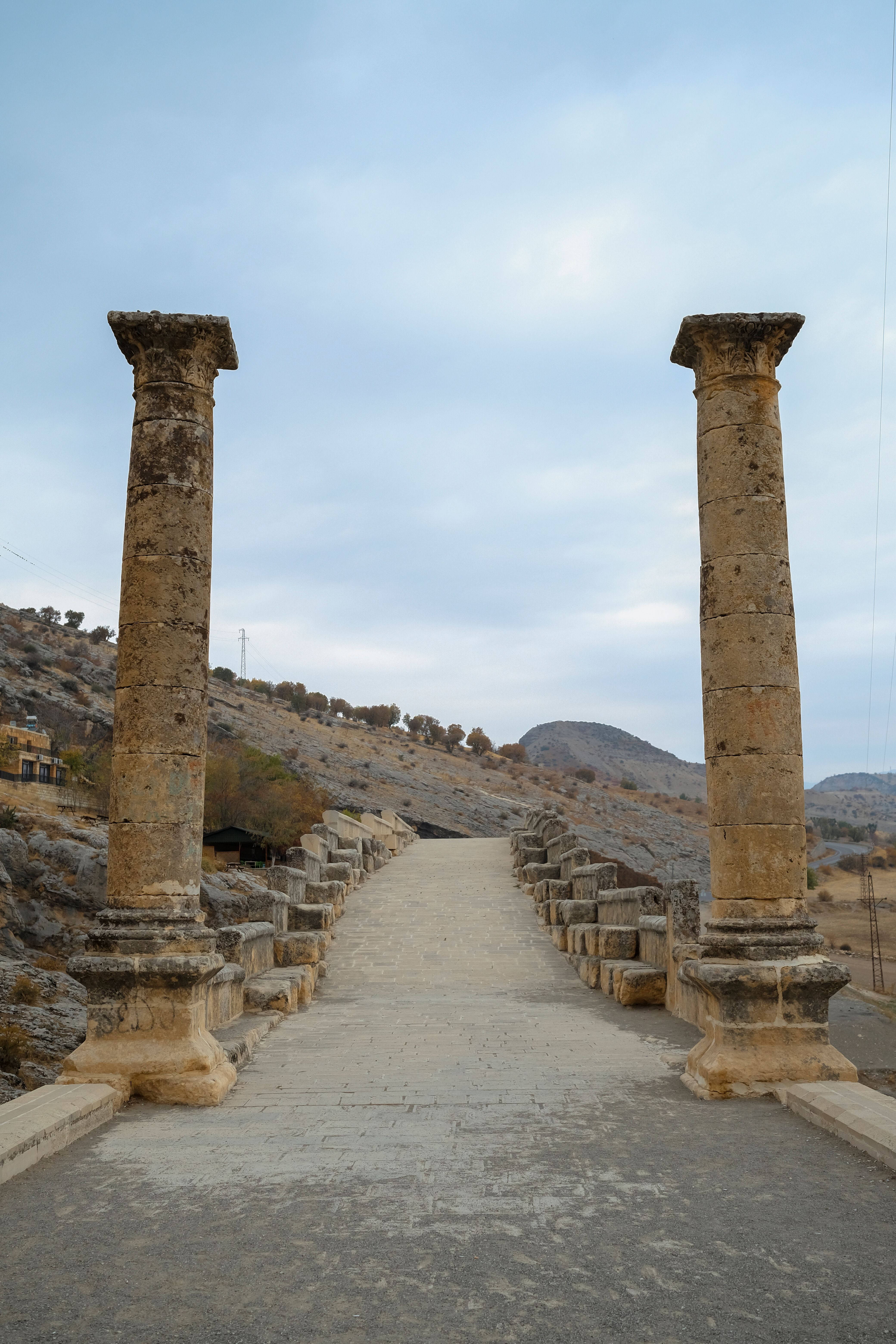 Ancient Roman Stone Bridge with Pillars · Free Stock Photo
