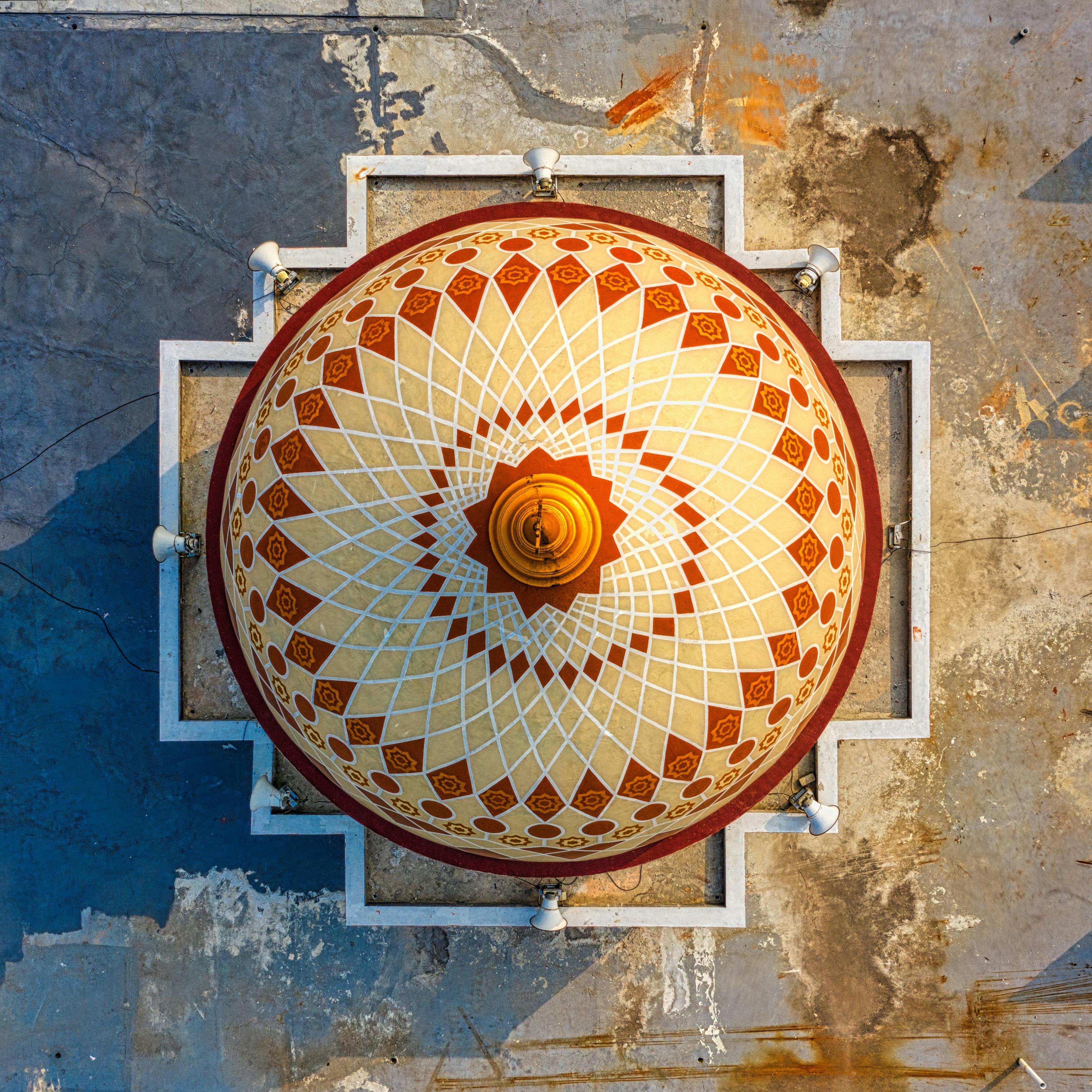 Top View Photo of Mosque · Free Stock Photo