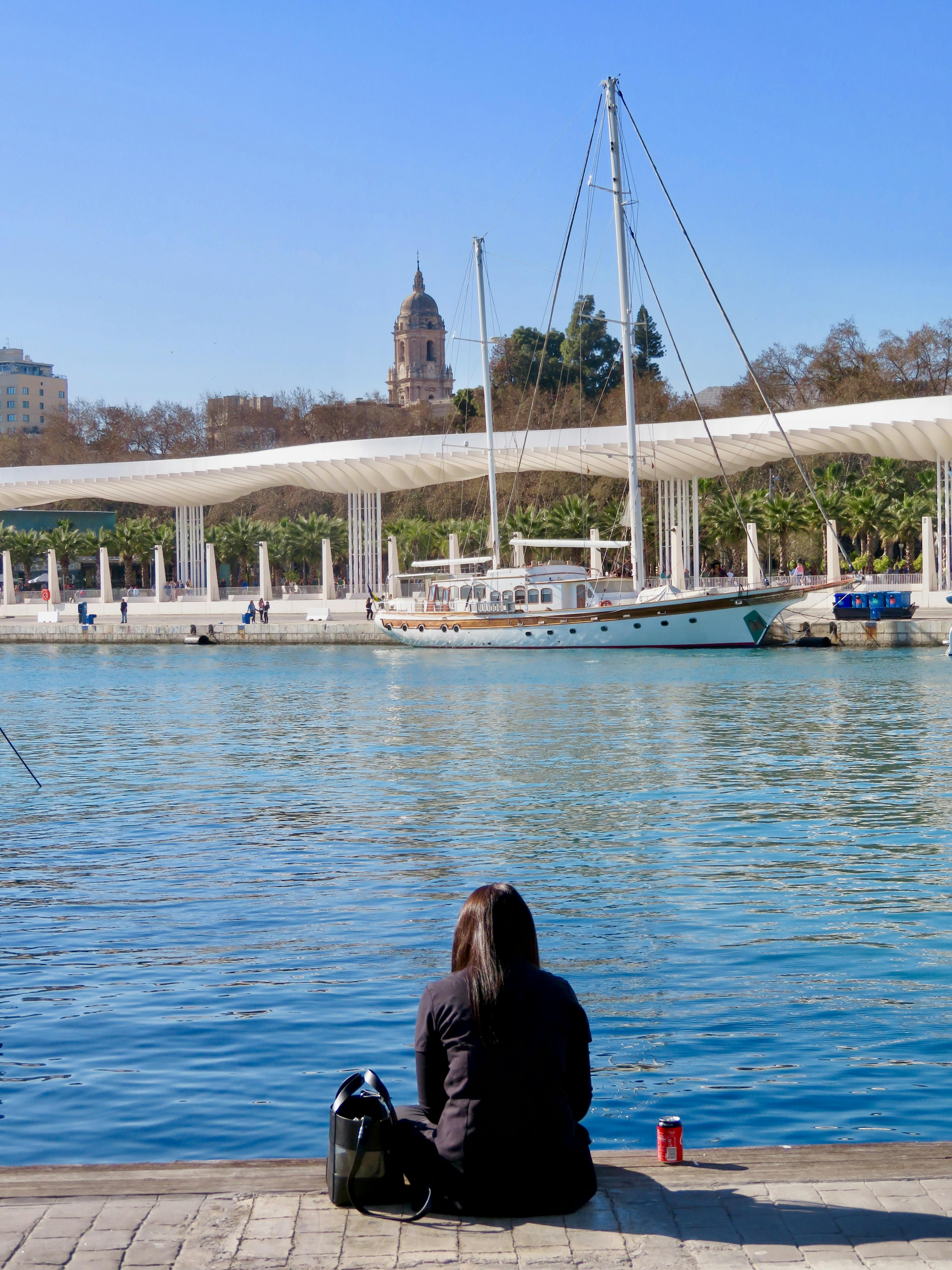 Serene Waterfront View in Málaga Spain · Free Stock Photo
