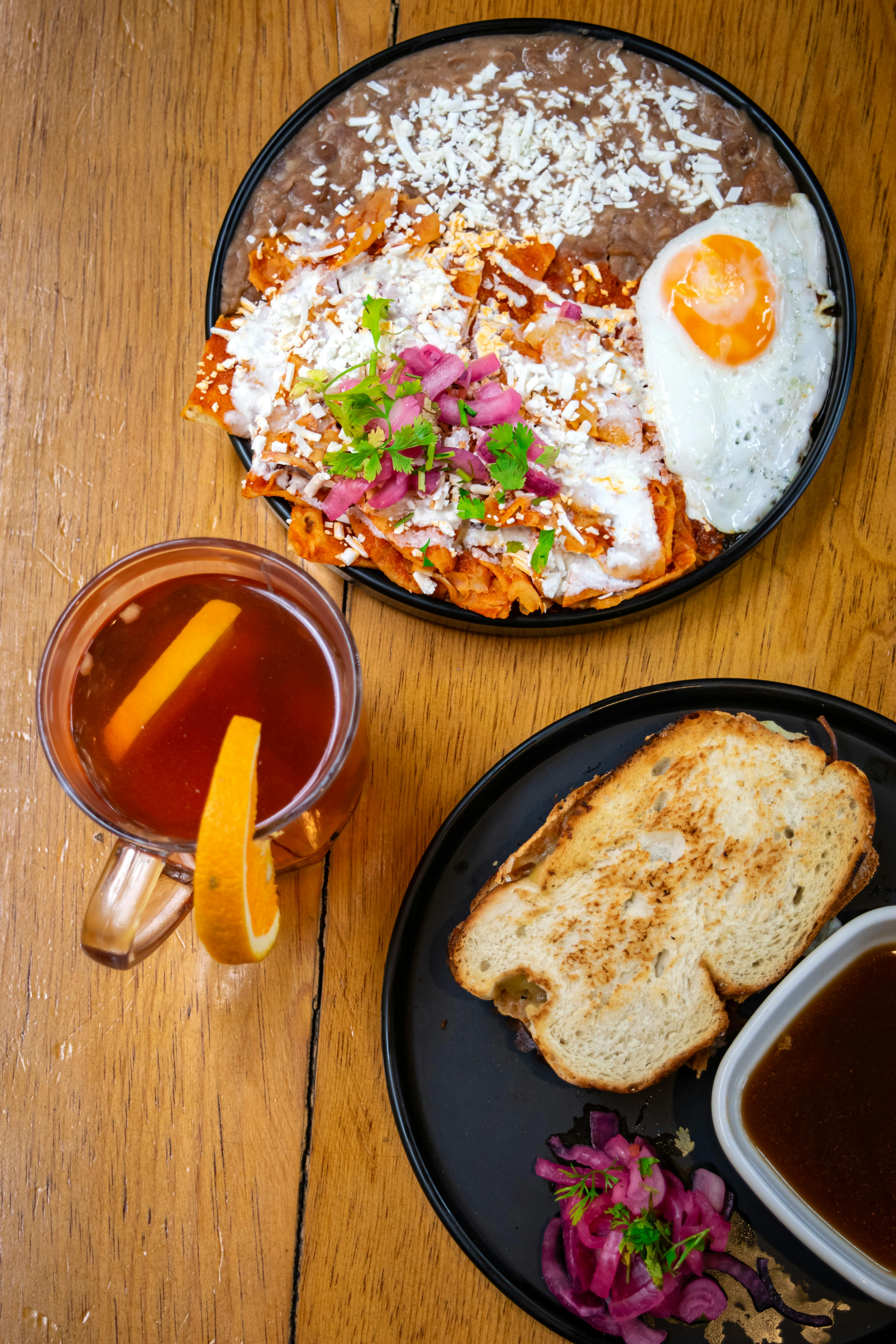 Traditional Mexican Breakfast with Chilaquiles · Free Stock Photo