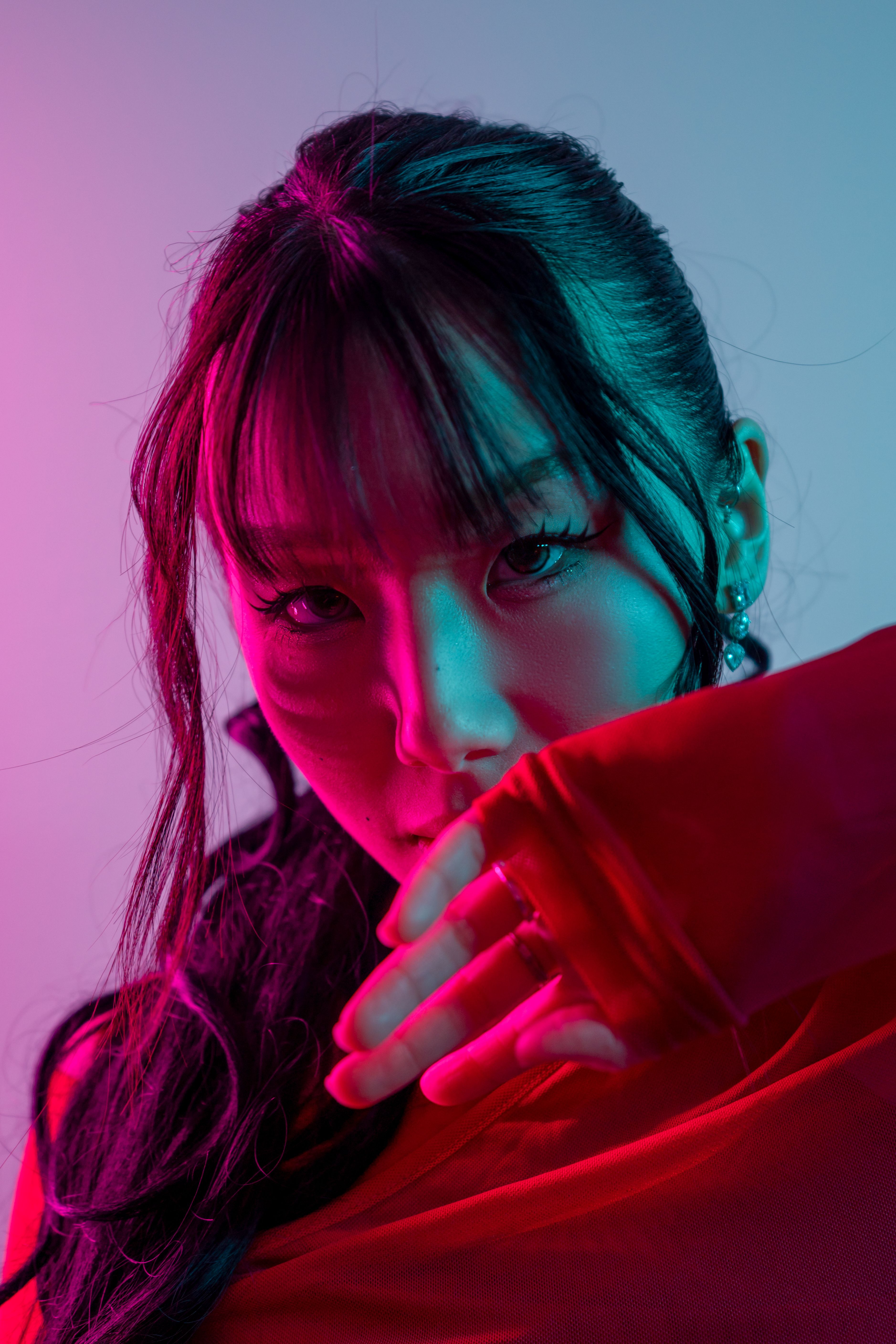 Vibrant Portrait with Dramatic Lighting · Free Stock Photo