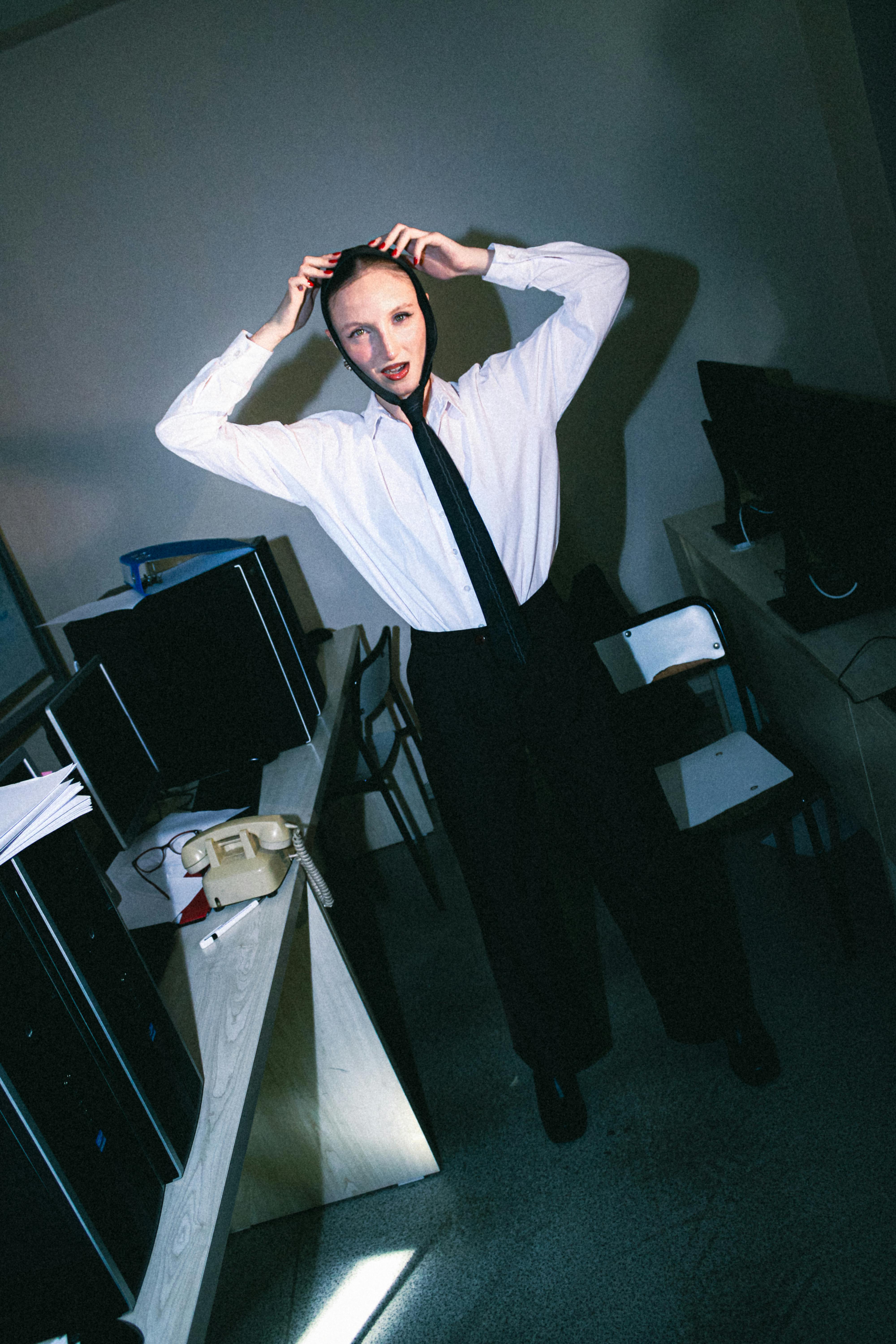 Dramatic Office Portrait with Unique Style · Free Stock Photo