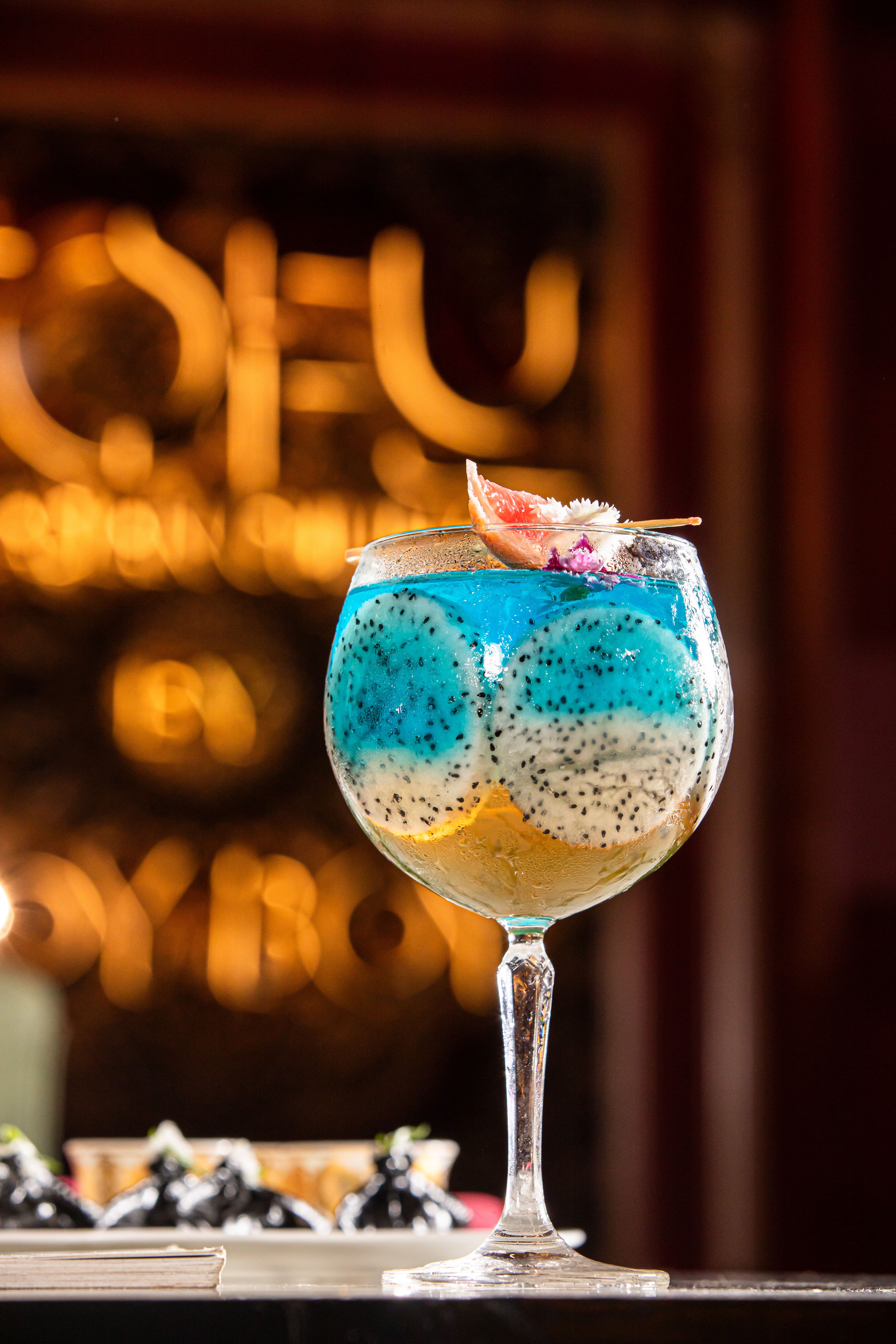 Colorful Exotic Cocktail with Dragon Fruit · Free Stock Photo