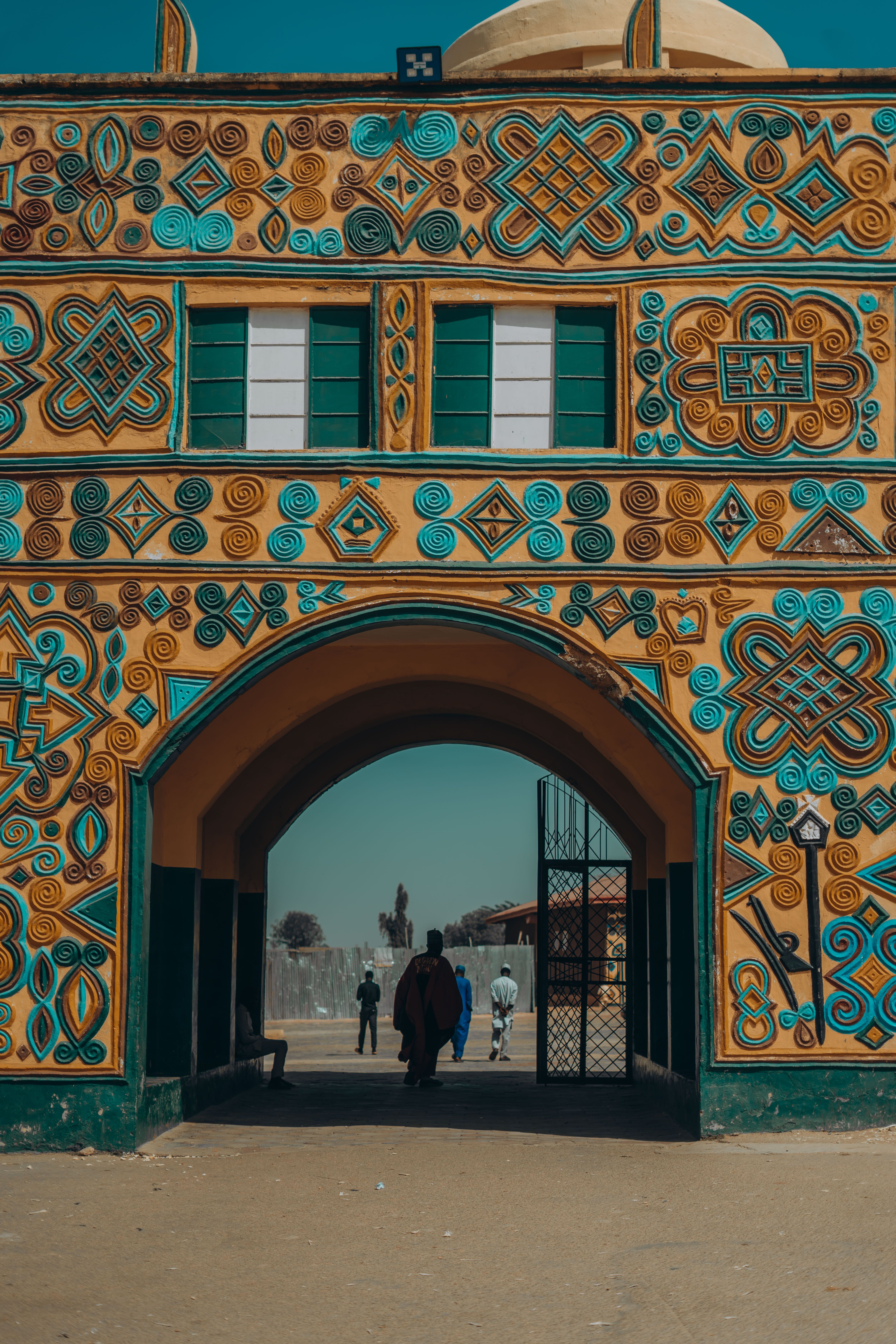 Colorful Ornate Gate in African Architecture · Free Stock Photo