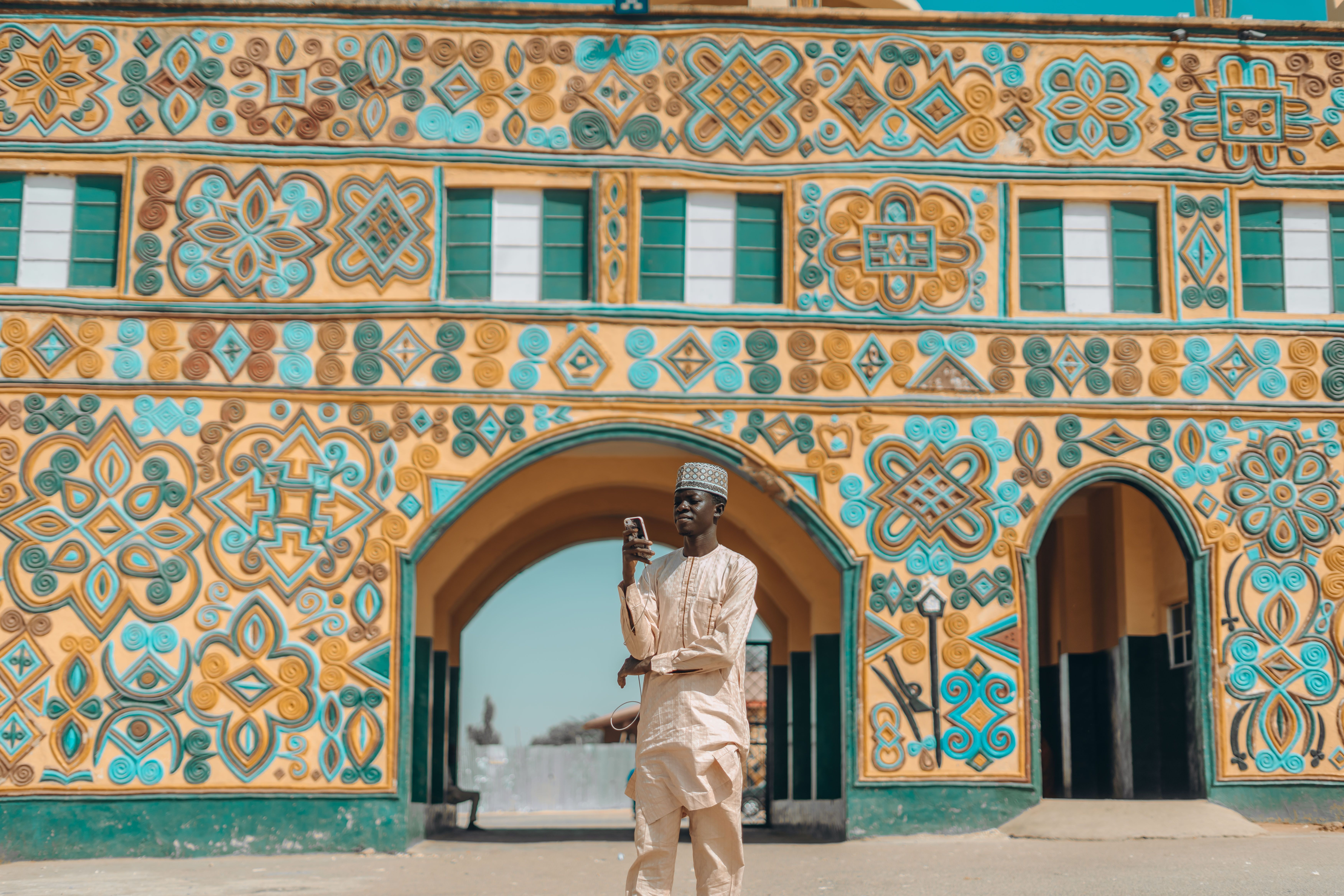 Colorful Traditionally Decorated African Building · Free Stock Photo