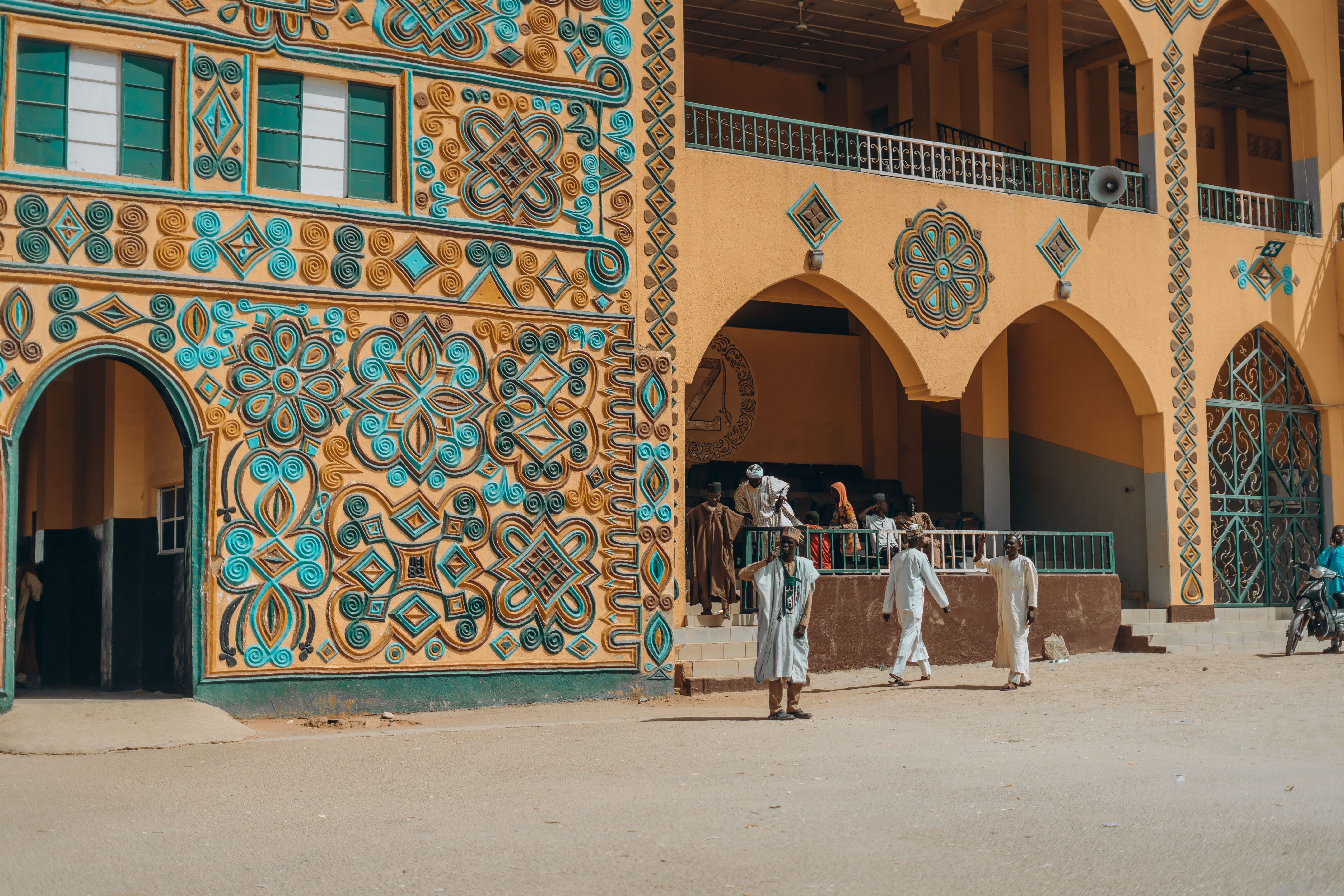 Colorful African Building with Intricate Designs · Free Stock Photo