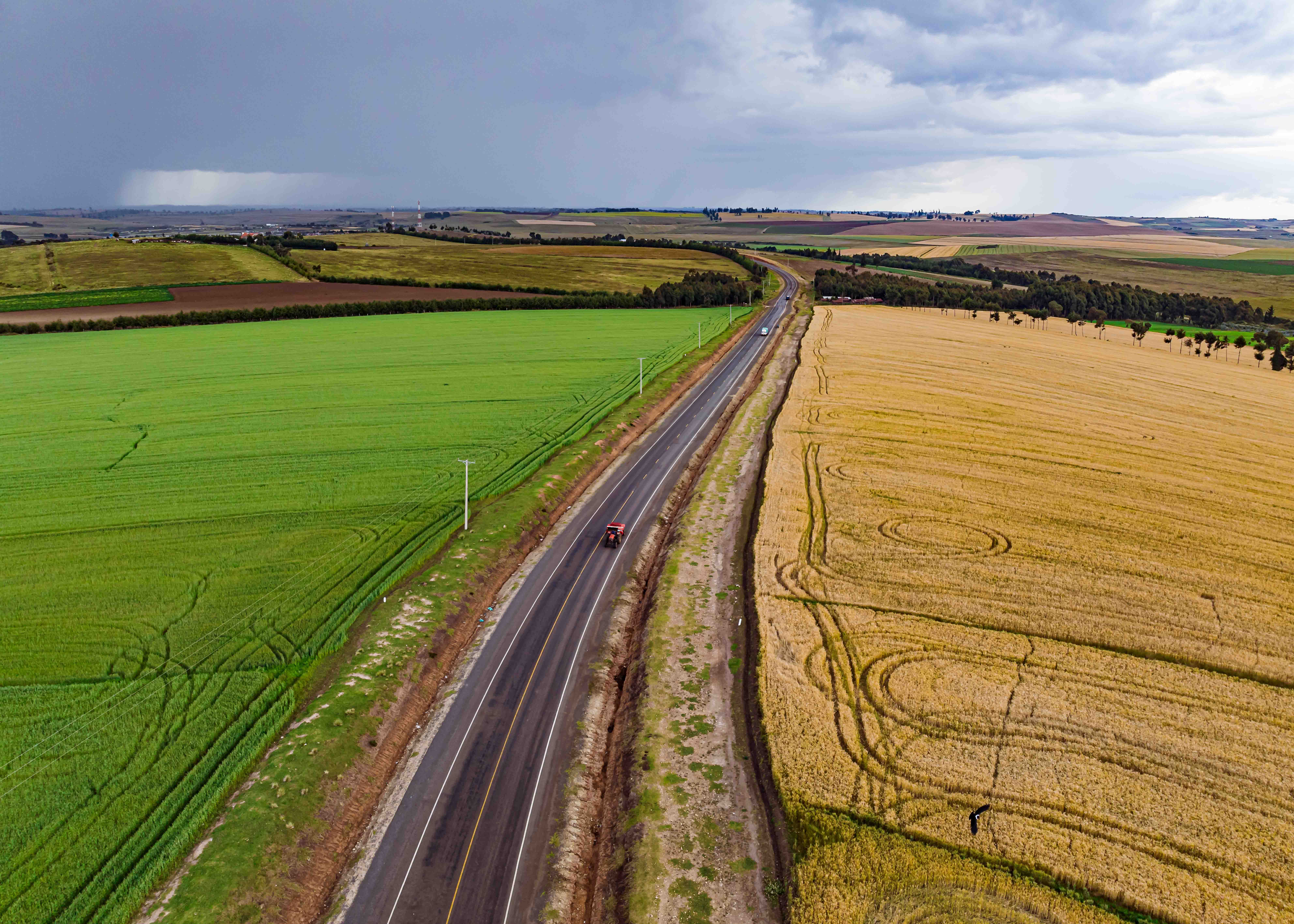 Aerial View of Rural Road in Mau Narok, Kenya · Free Stock Photo