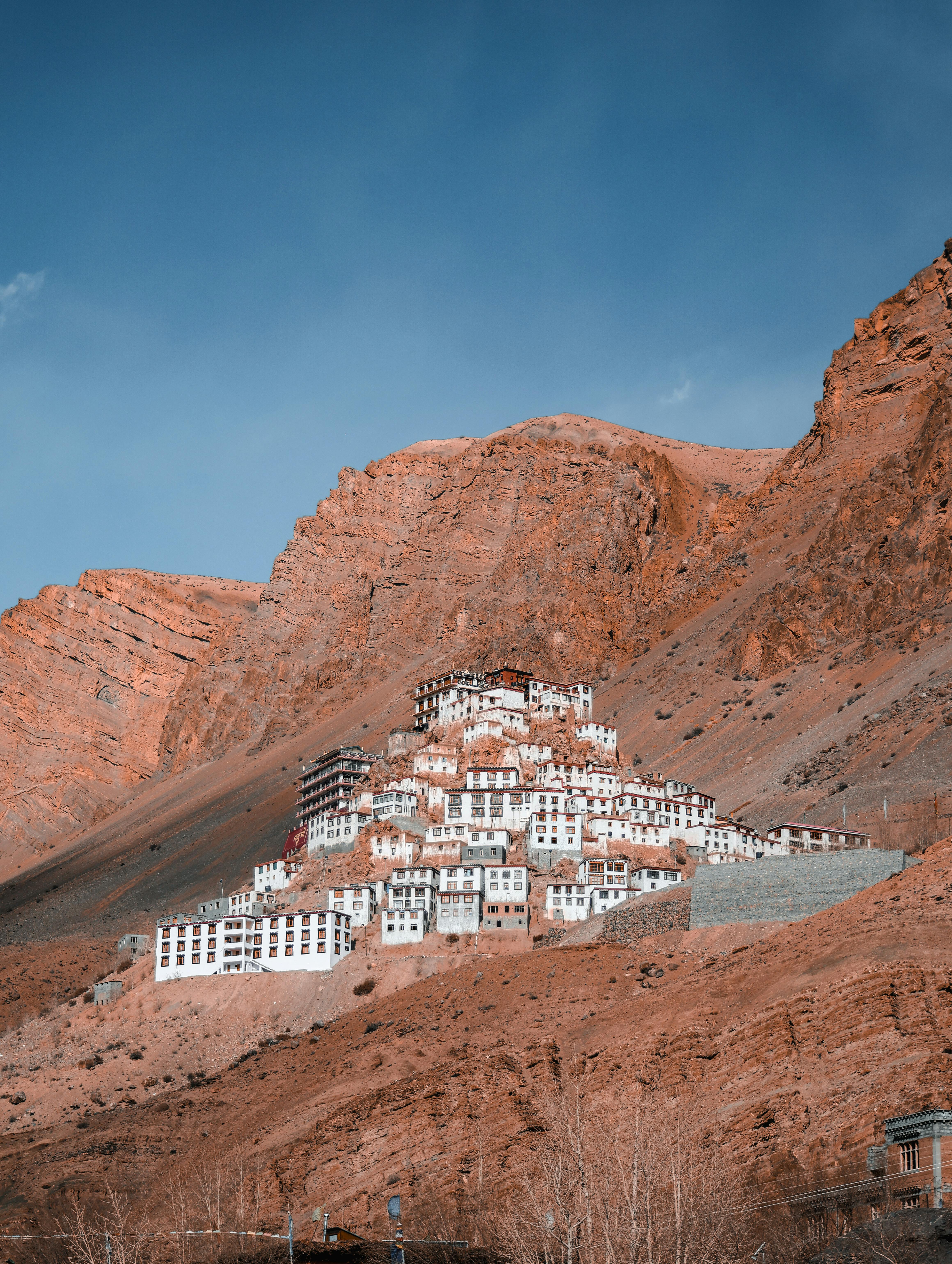 Key Gompa Monastery in Mountains in India · Free Stock Photo