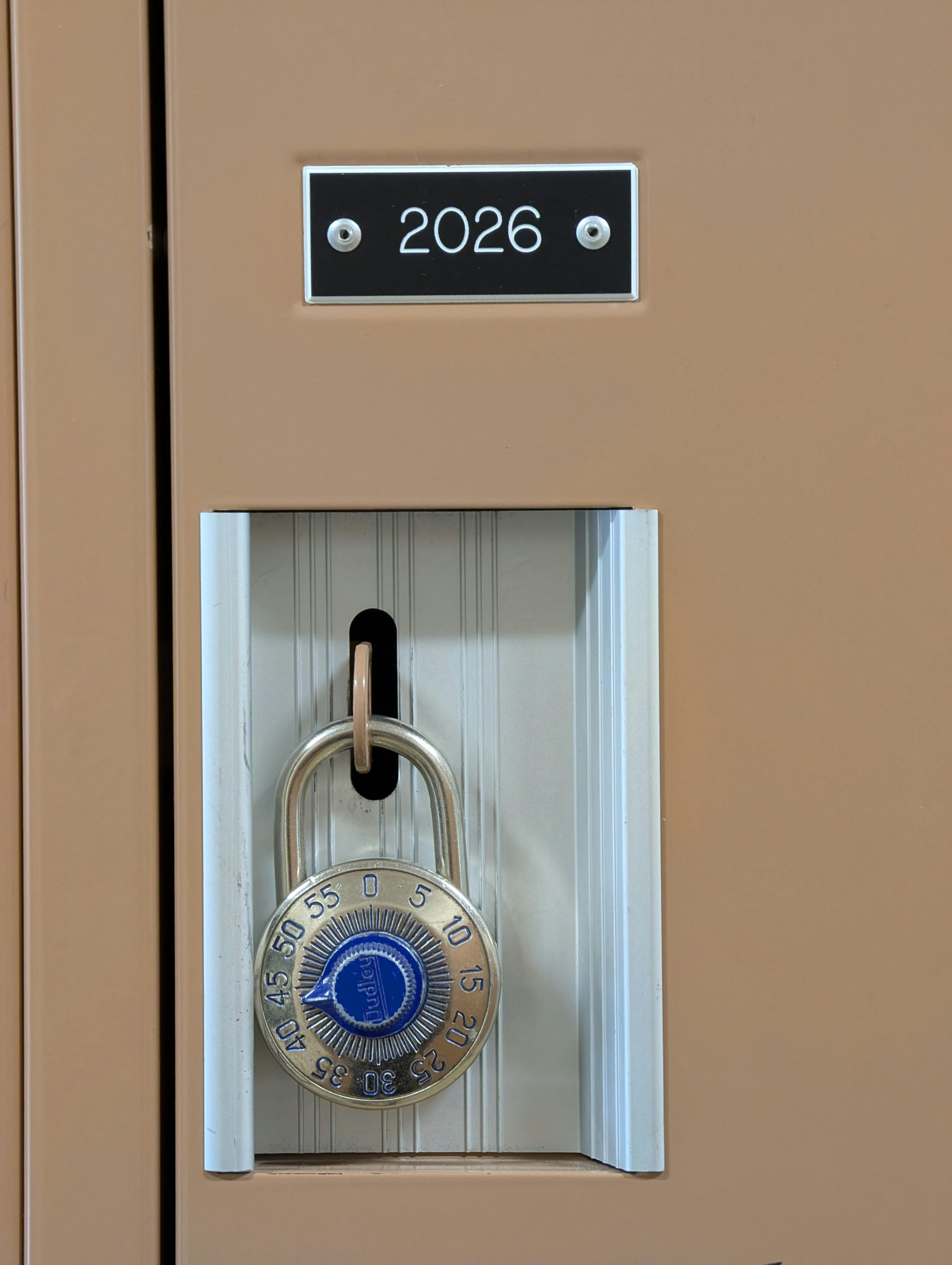 Secure Locker with Combination Padlock · Free Stock Photo