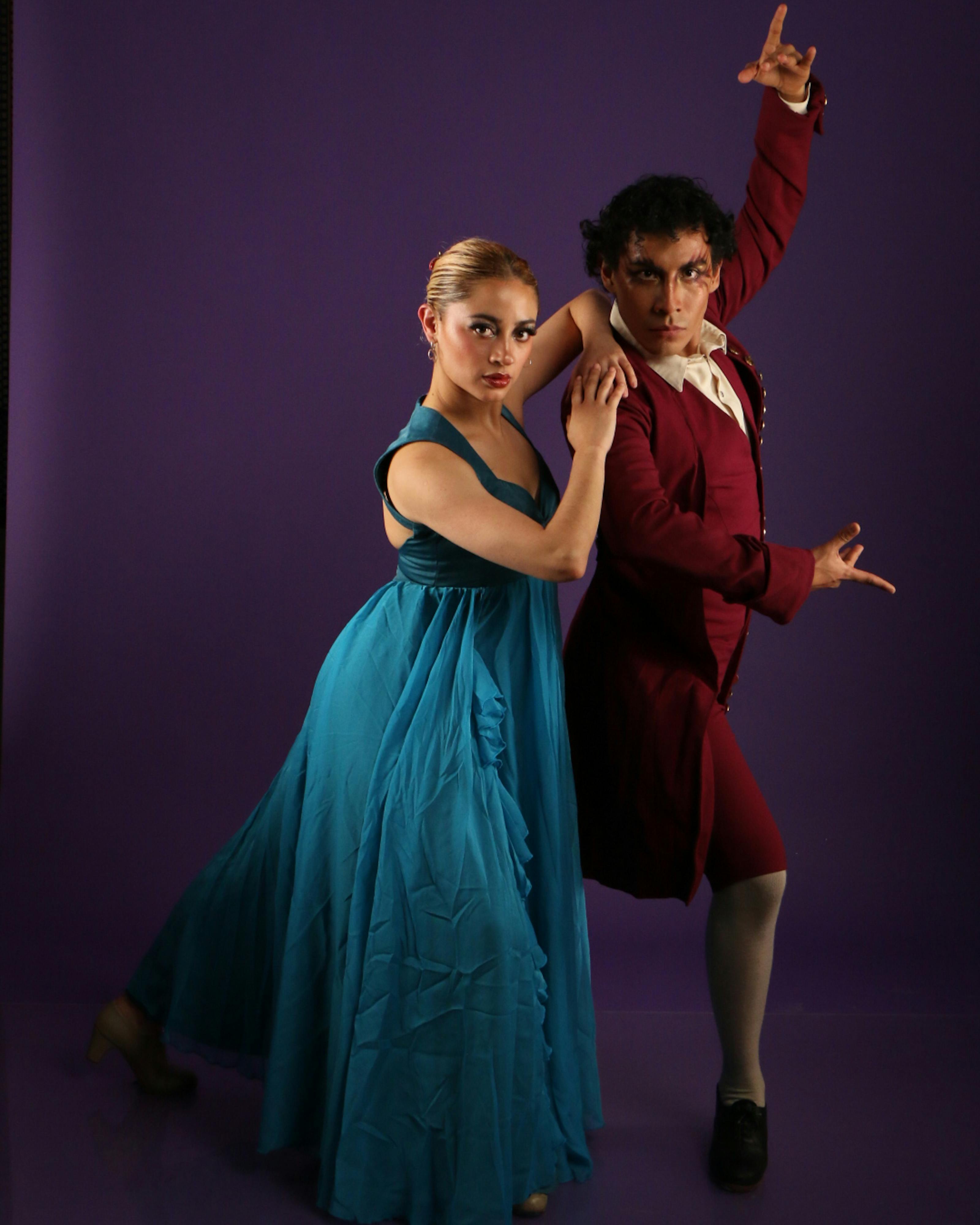 Elegant Ballroom Dance Duo in Passionate Pose · Free Stock Photo