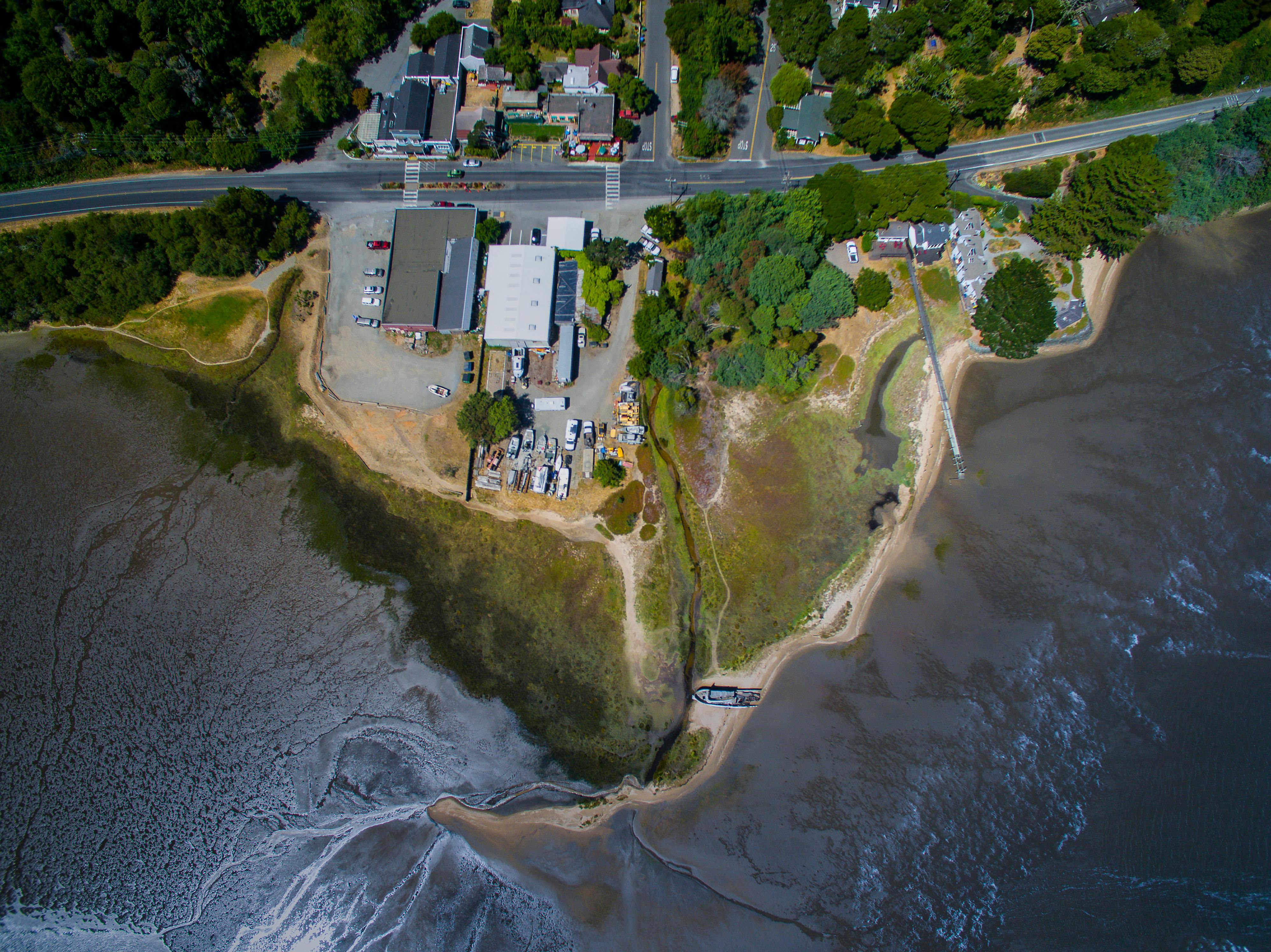 Aerial View of Point Reyes Shipwreck and Coastline · Free Stock Photo