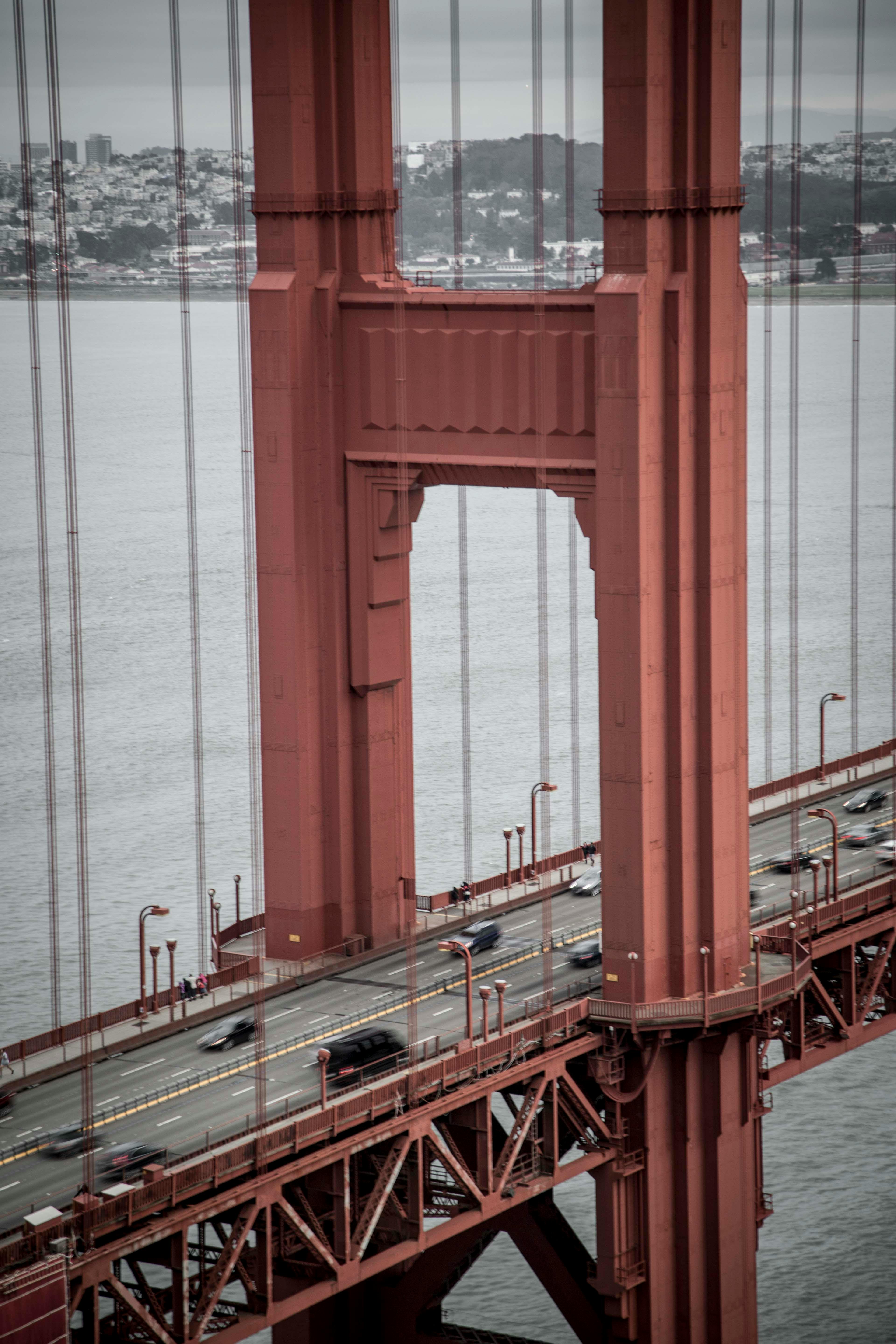 Golden Gate Bridge Tower in San Francisco · Free Stock Photo