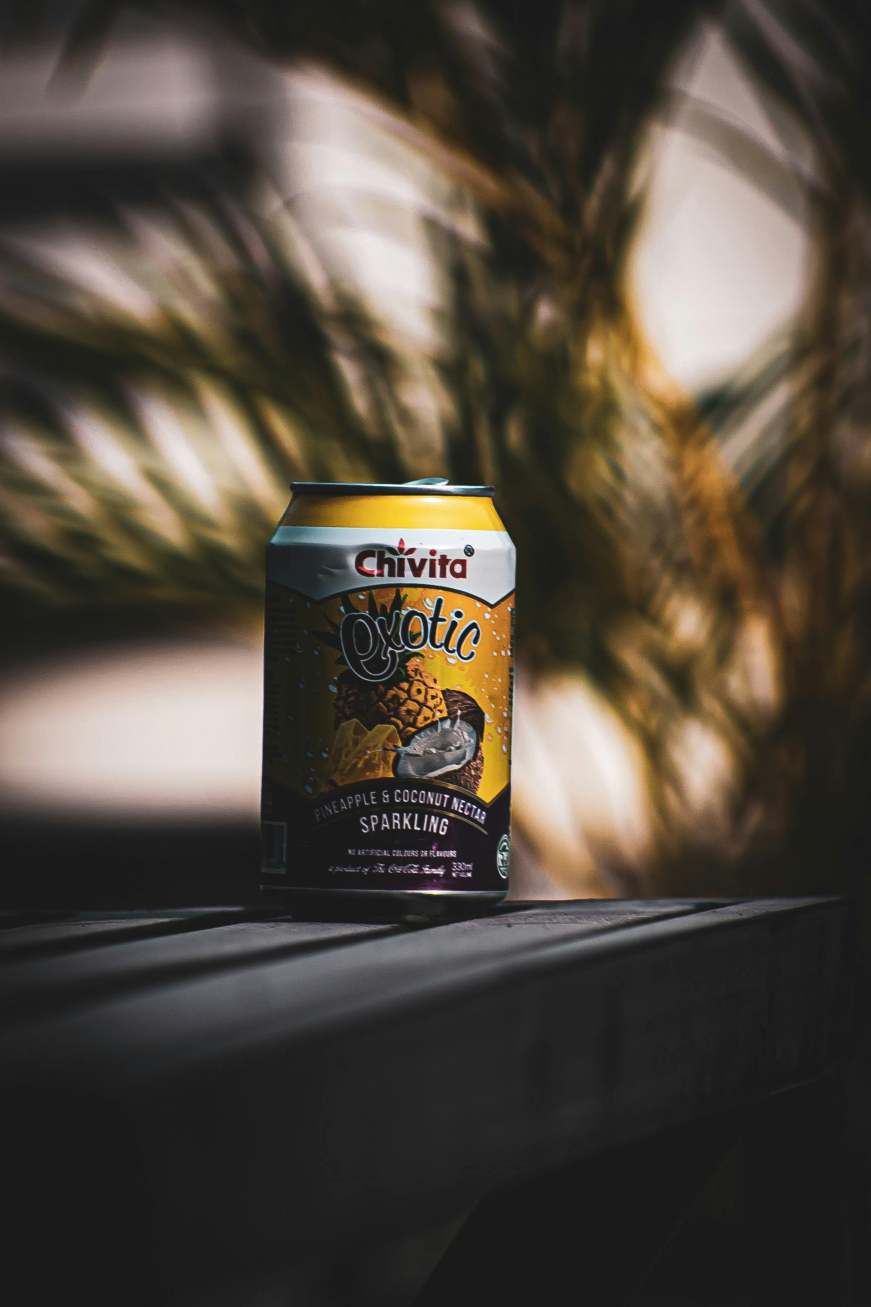 Chivita Exotic Pineapple Coconut Nectar Sparkling Can · Free Stock Photo