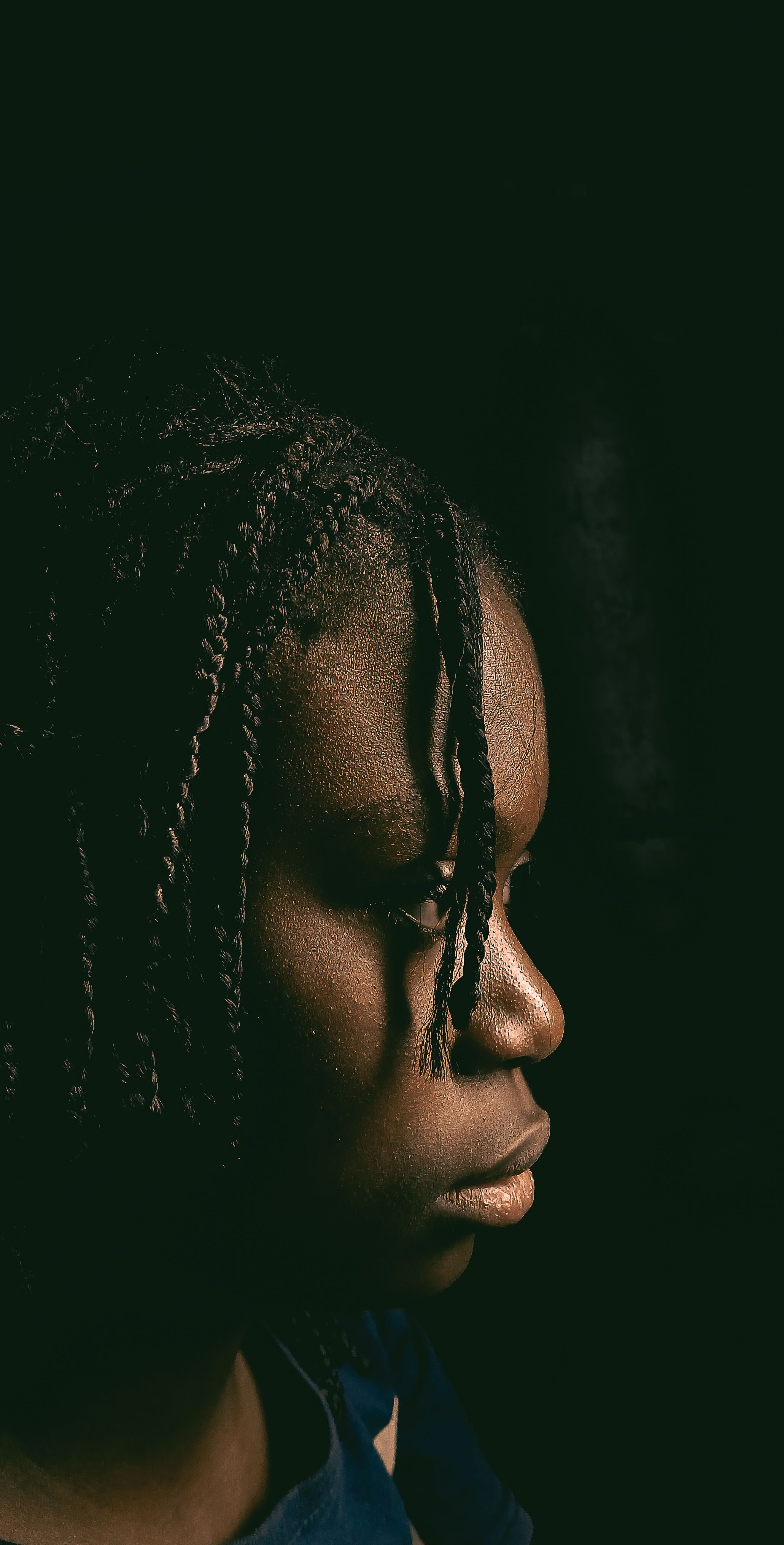 Dramatic Portrait of a Young African Girl · Free Stock Photo