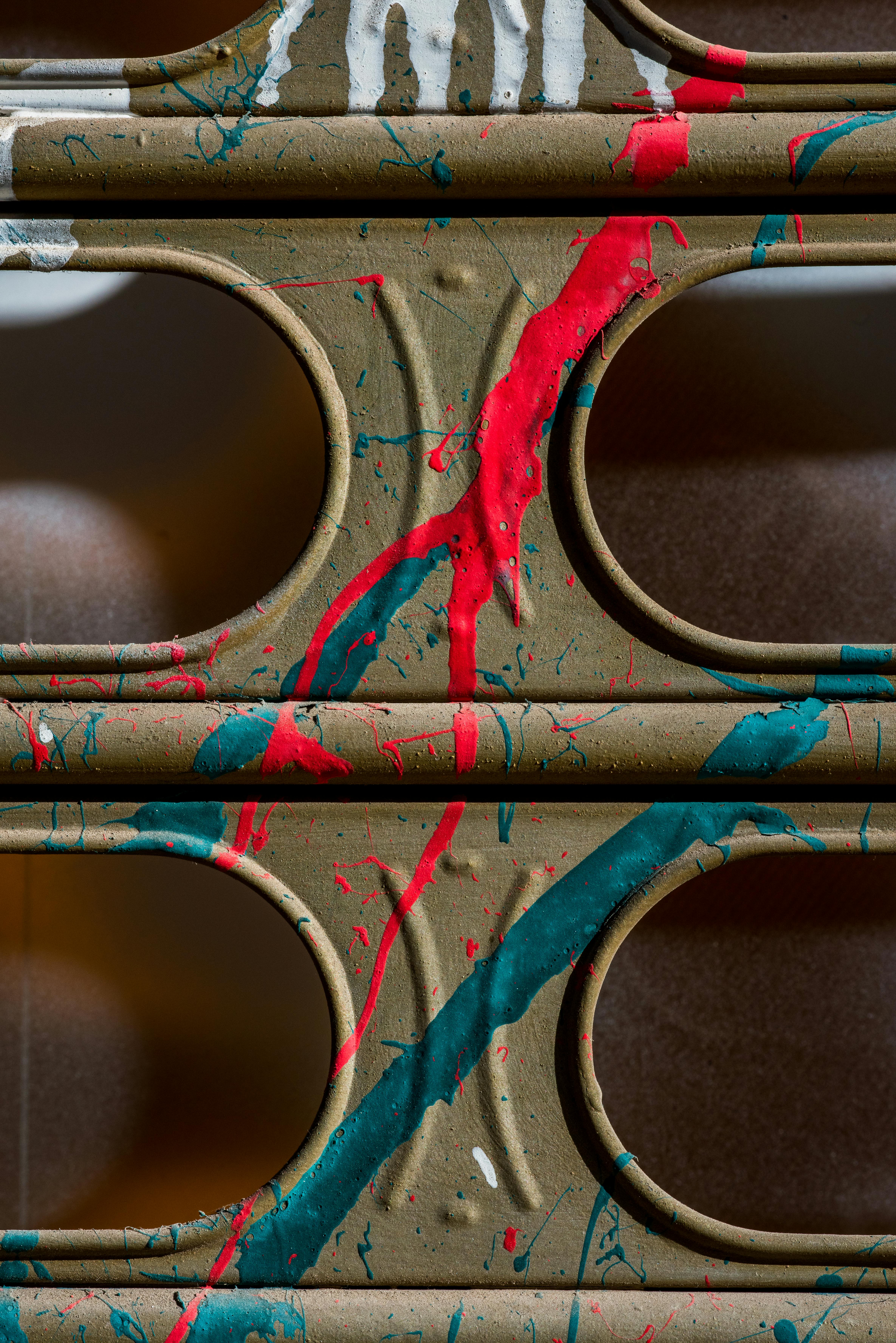 Abstract Artistic Colorful Painted Pipes · Free Stock Photo