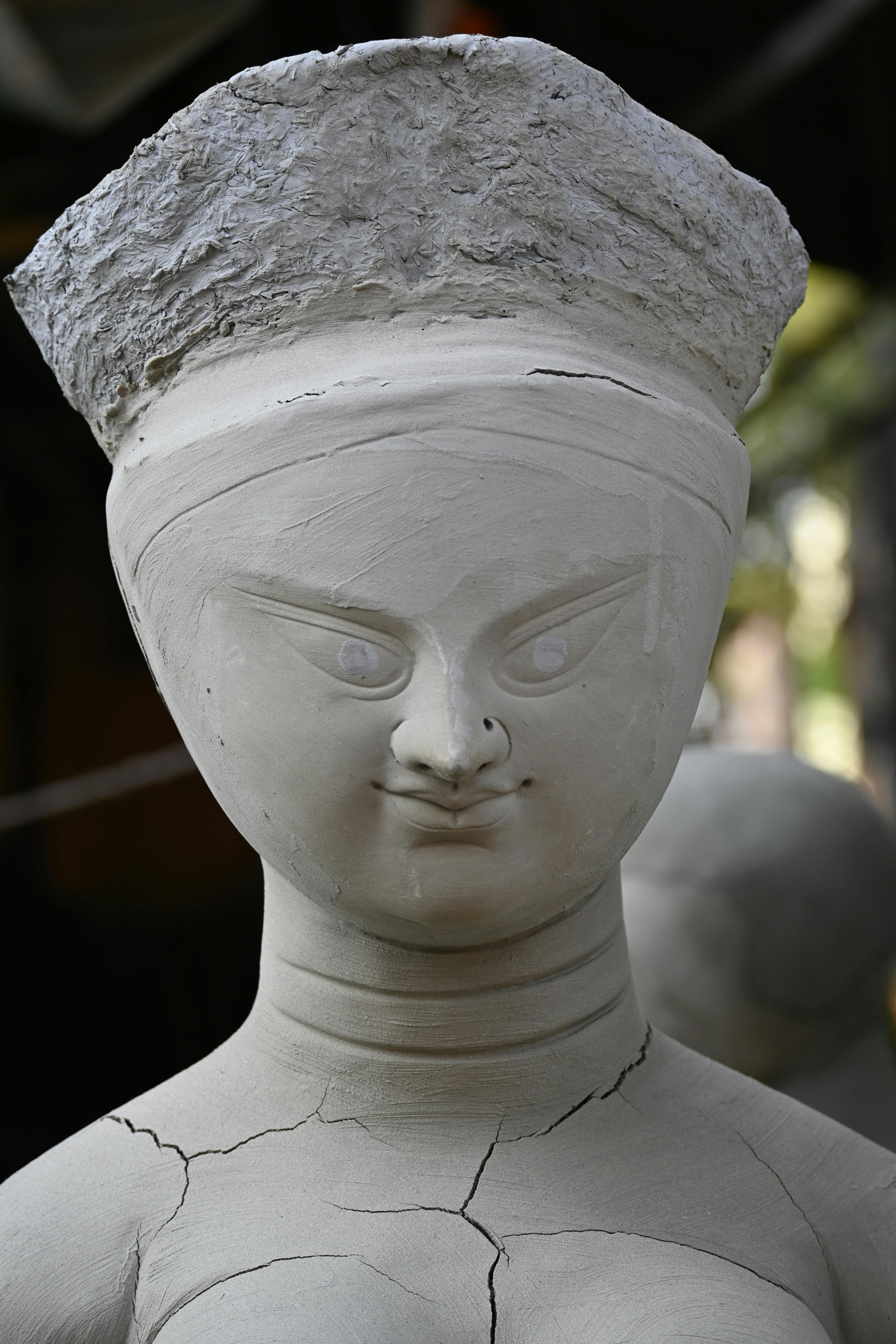 Clay Sculpture of Goddess Idol in Kolkata · Free Stock Photo