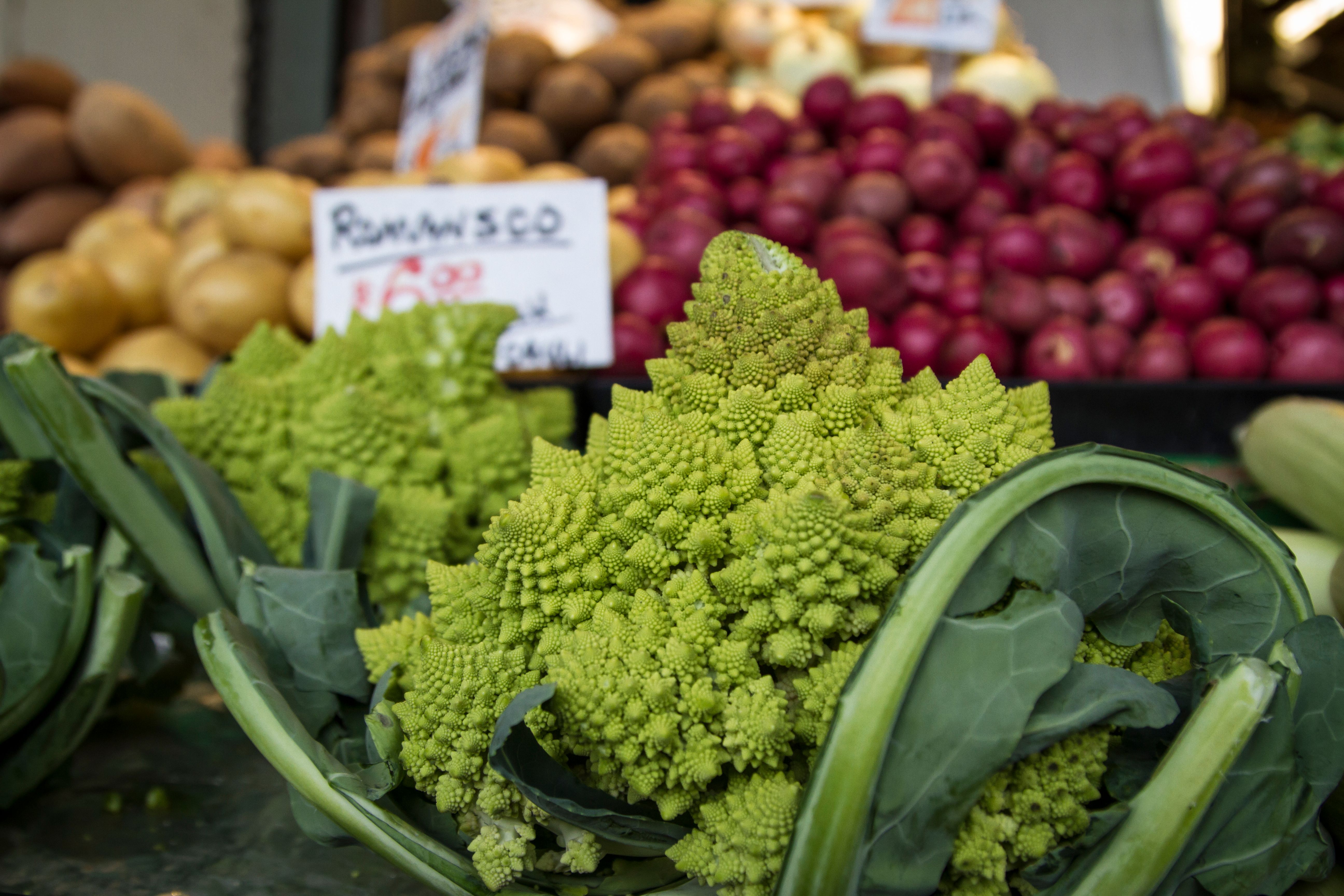 Fresh Romanesco at San Francisco Farmers Market · Free Stock Photo