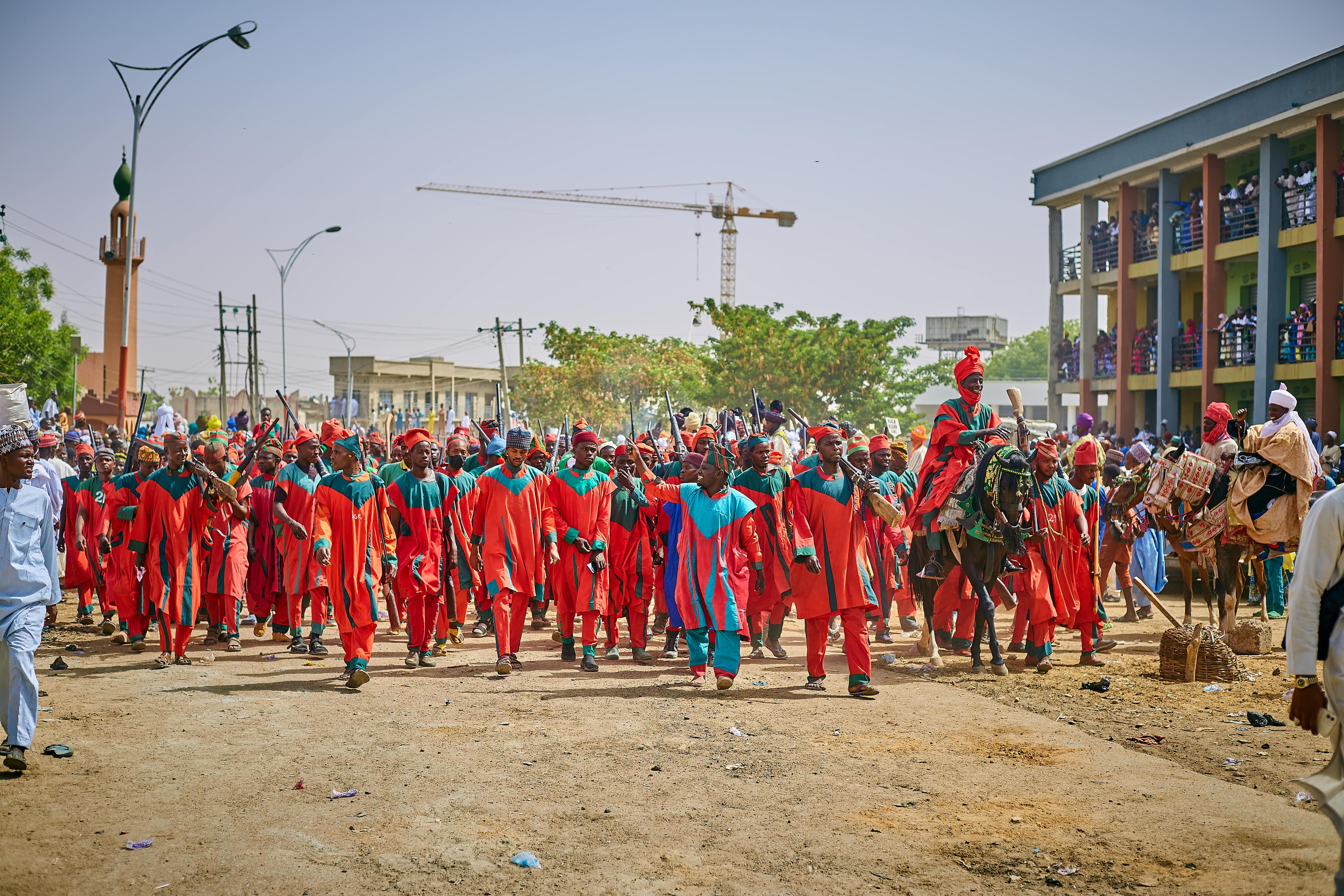 Colorful Traditional Parade in an African City · Free Stock Photo