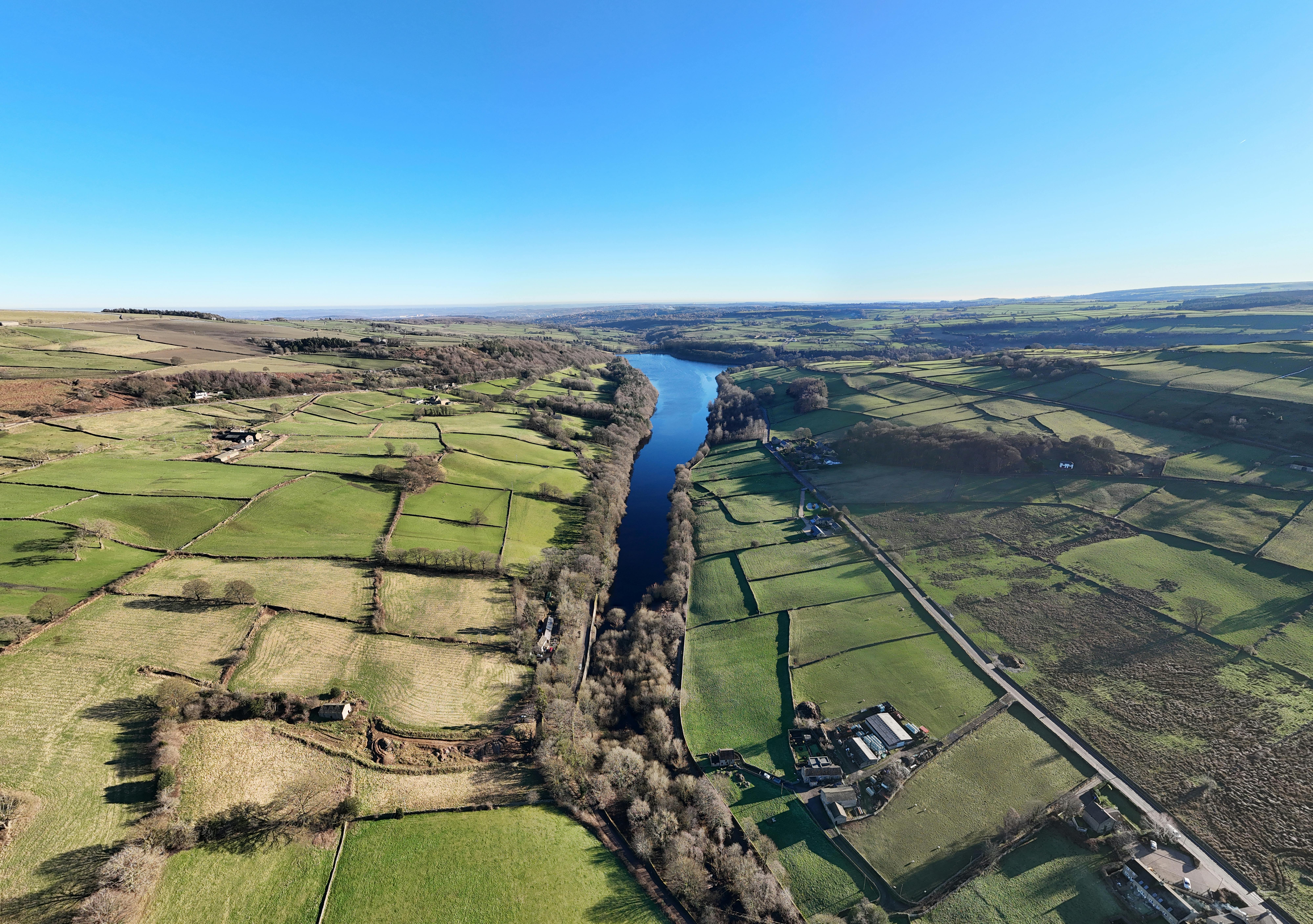 Aerial View of Yorkshire Dales National Park · Free Stock Photo