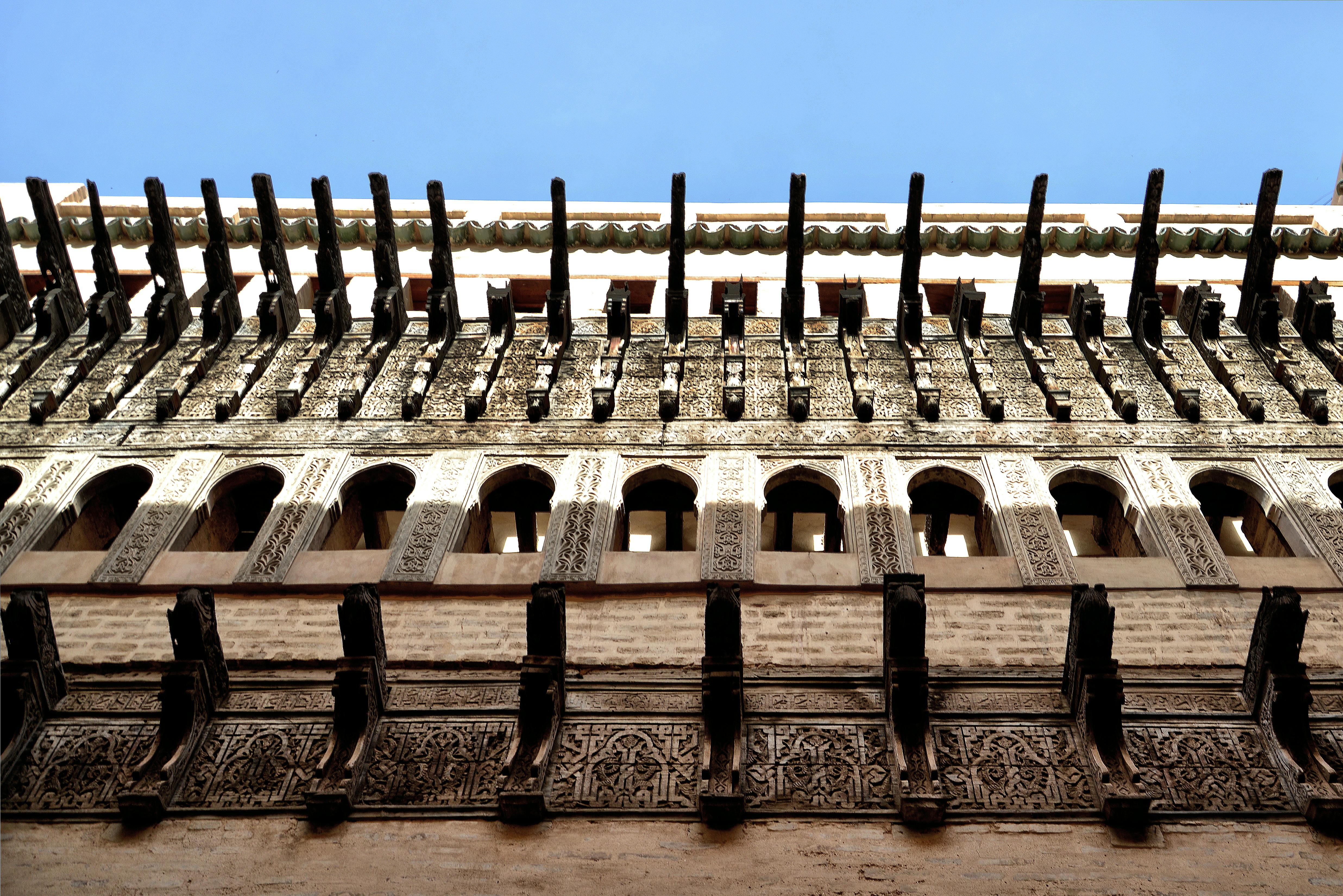 Ornate Facade of Historical Building in Fès · Free Stock Photo