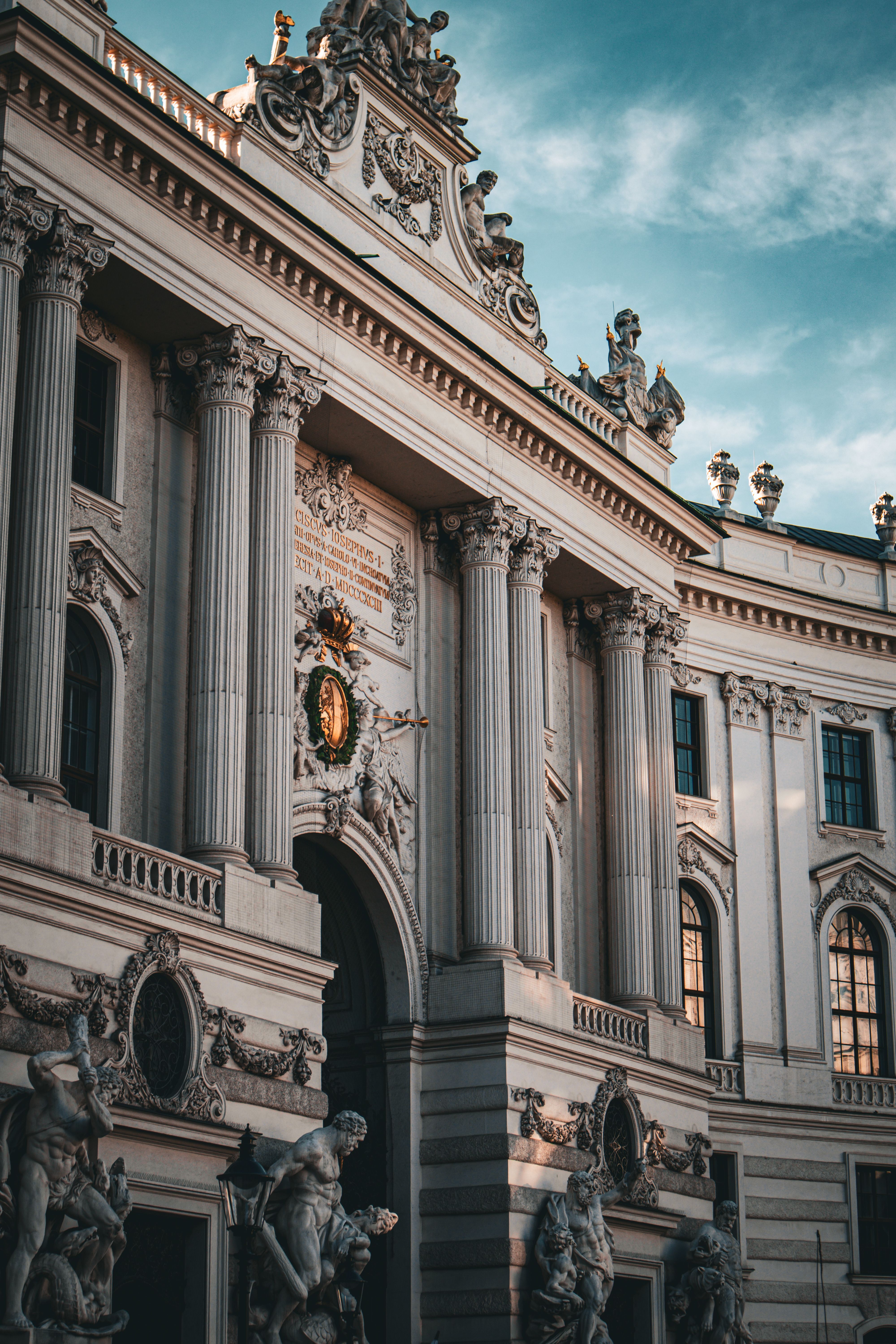 Stunning Facade of Historic Baroque Architecture · Free Stock Photo