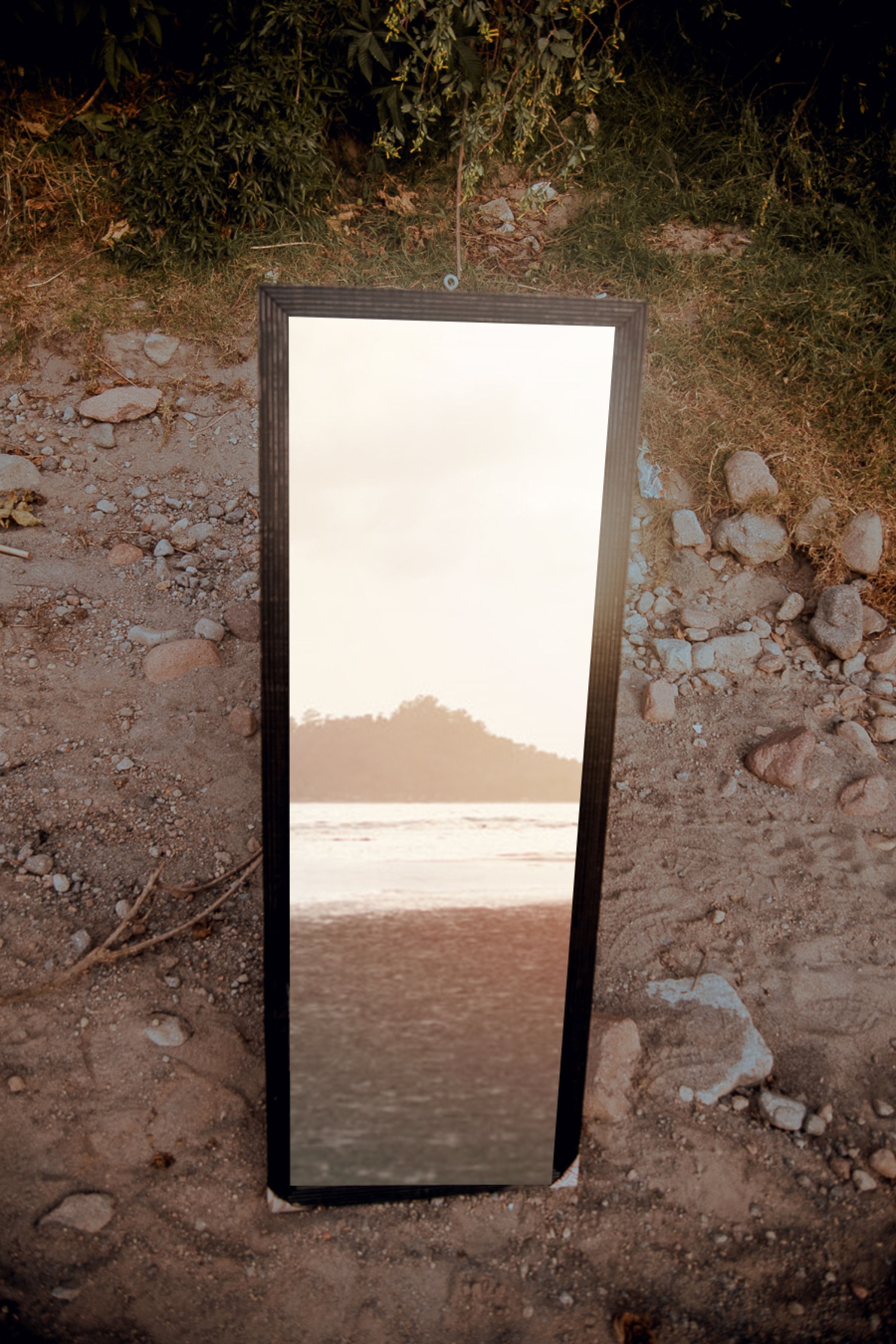 Unique Mirror Reflection of Beach Landscape · Free Stock Photo