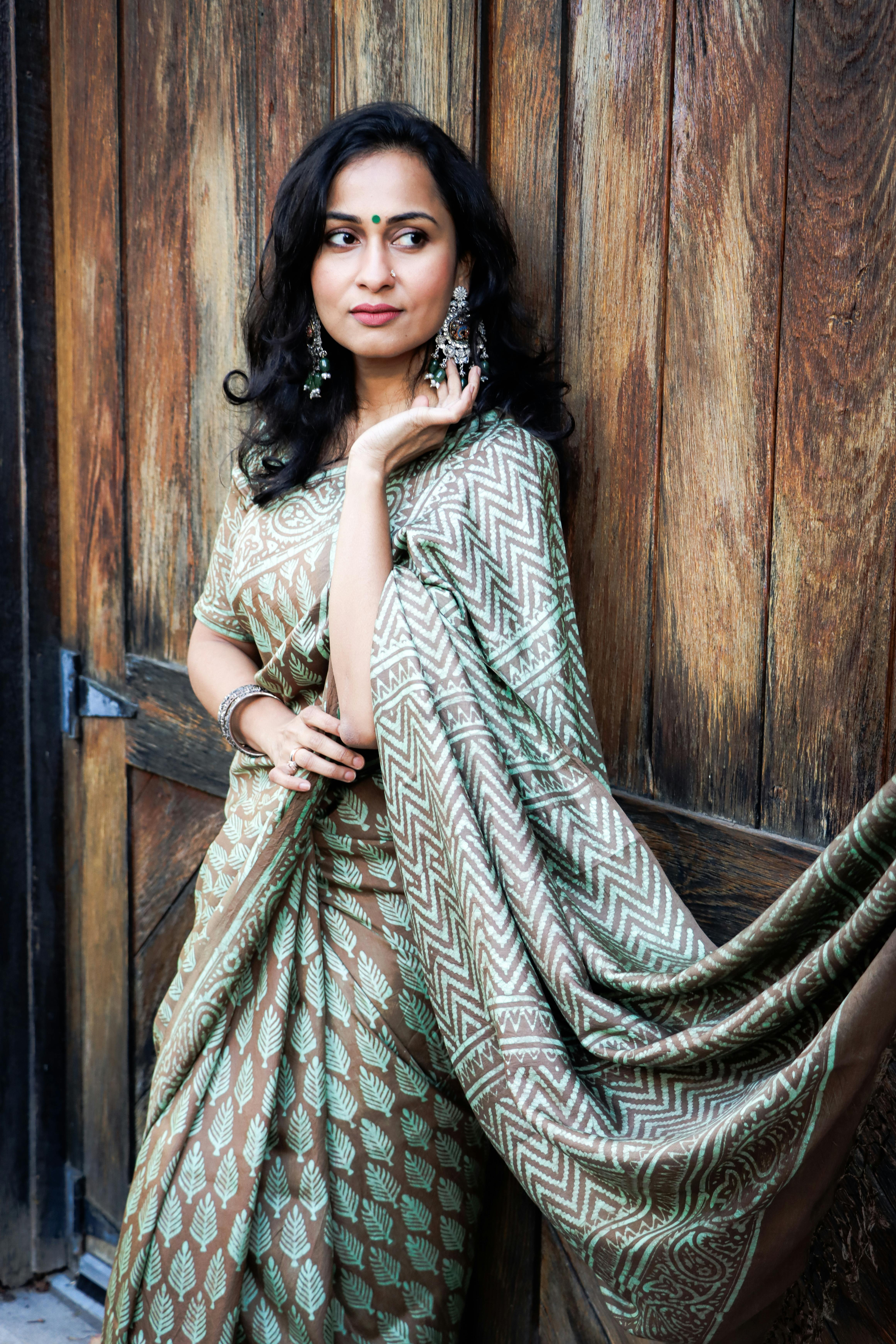 Woman Wearing Yellow Dress Standing Beside Tree · Free Stock Photo