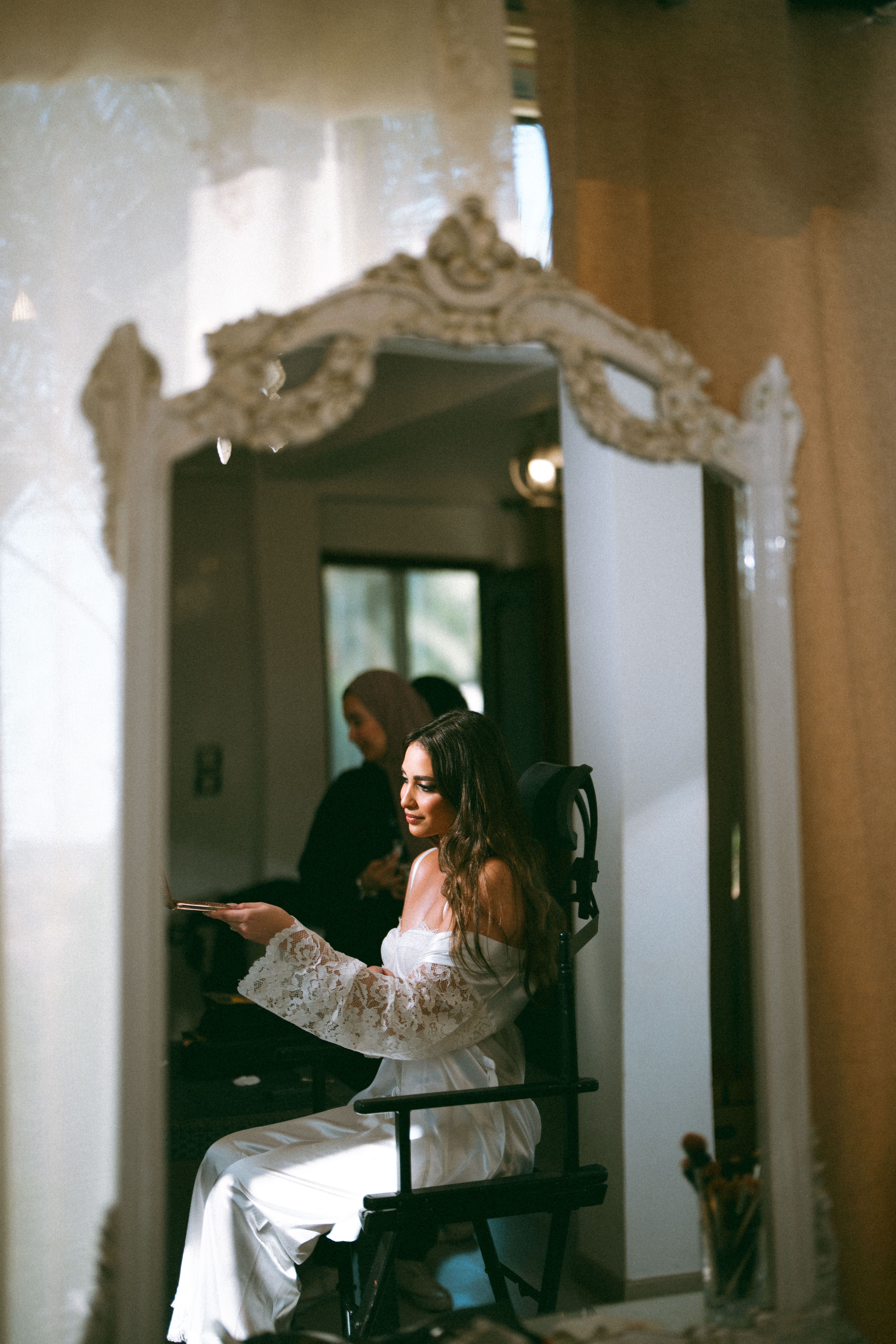 Elegant Bride Getting Ready in Vintage Style · Free Stock Photo